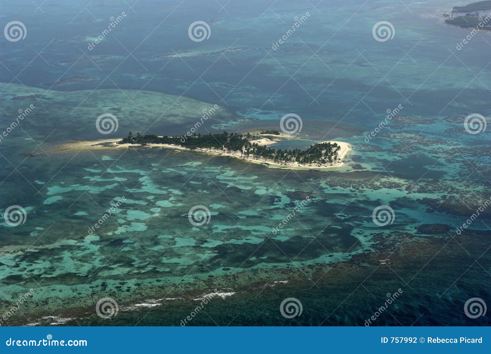 Island (aerial shot) stock photo. Image of luxury, beach - 757992