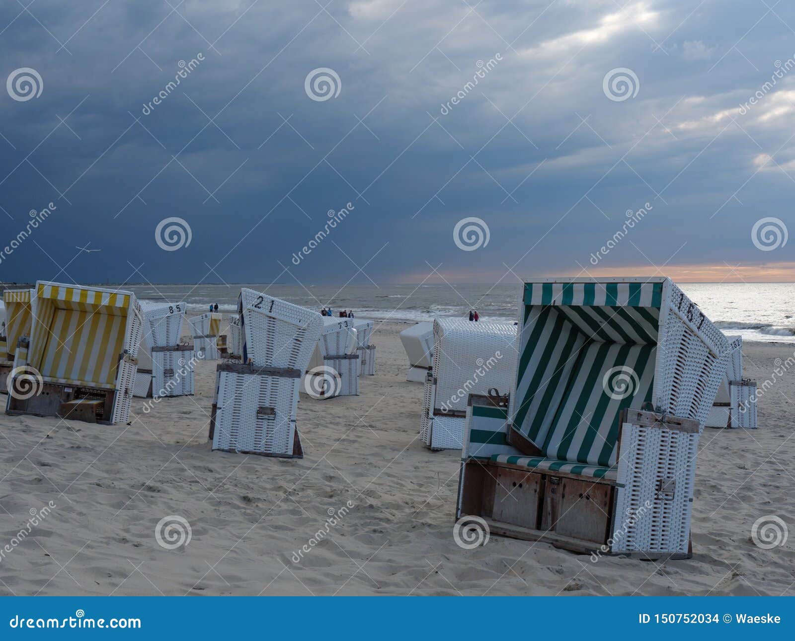 The Island of Baltrum in Germany Stock Photo - Image of sand, rainbow ...