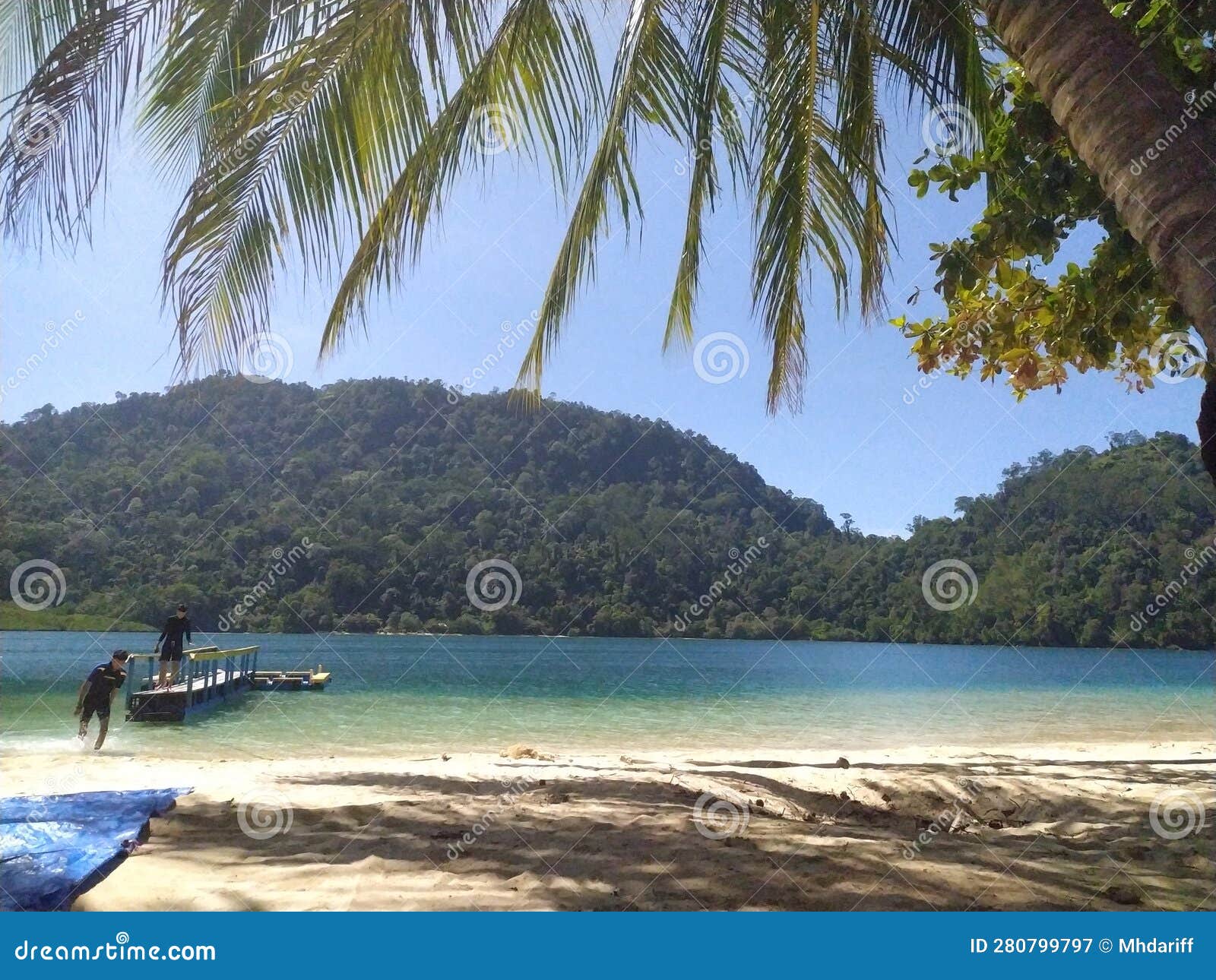 An Island with Beautiful Sandy Beaches and Great Weather Stock Image ...