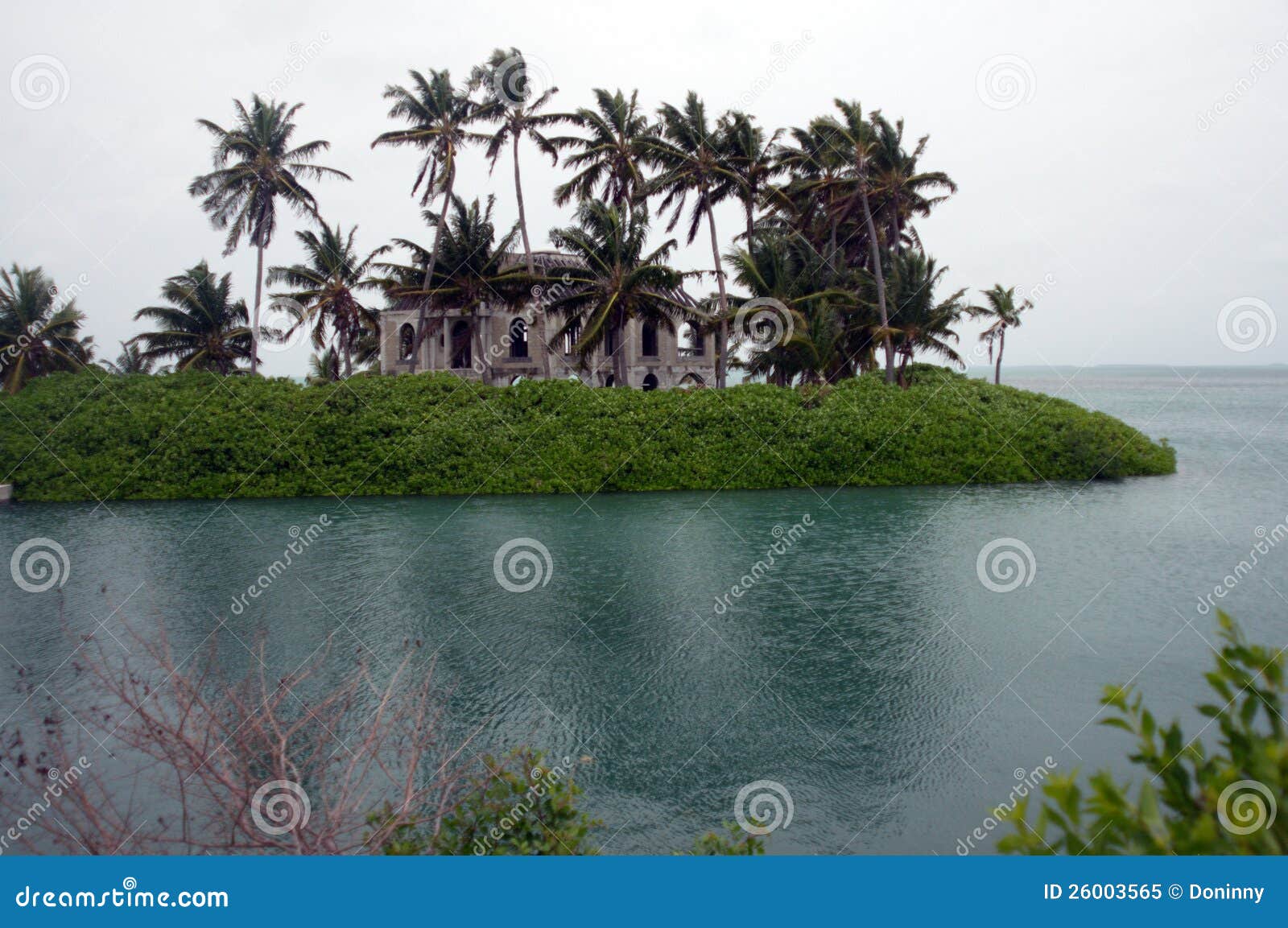 Island Castle stock image. Image of tropical, water, house - 26003565
