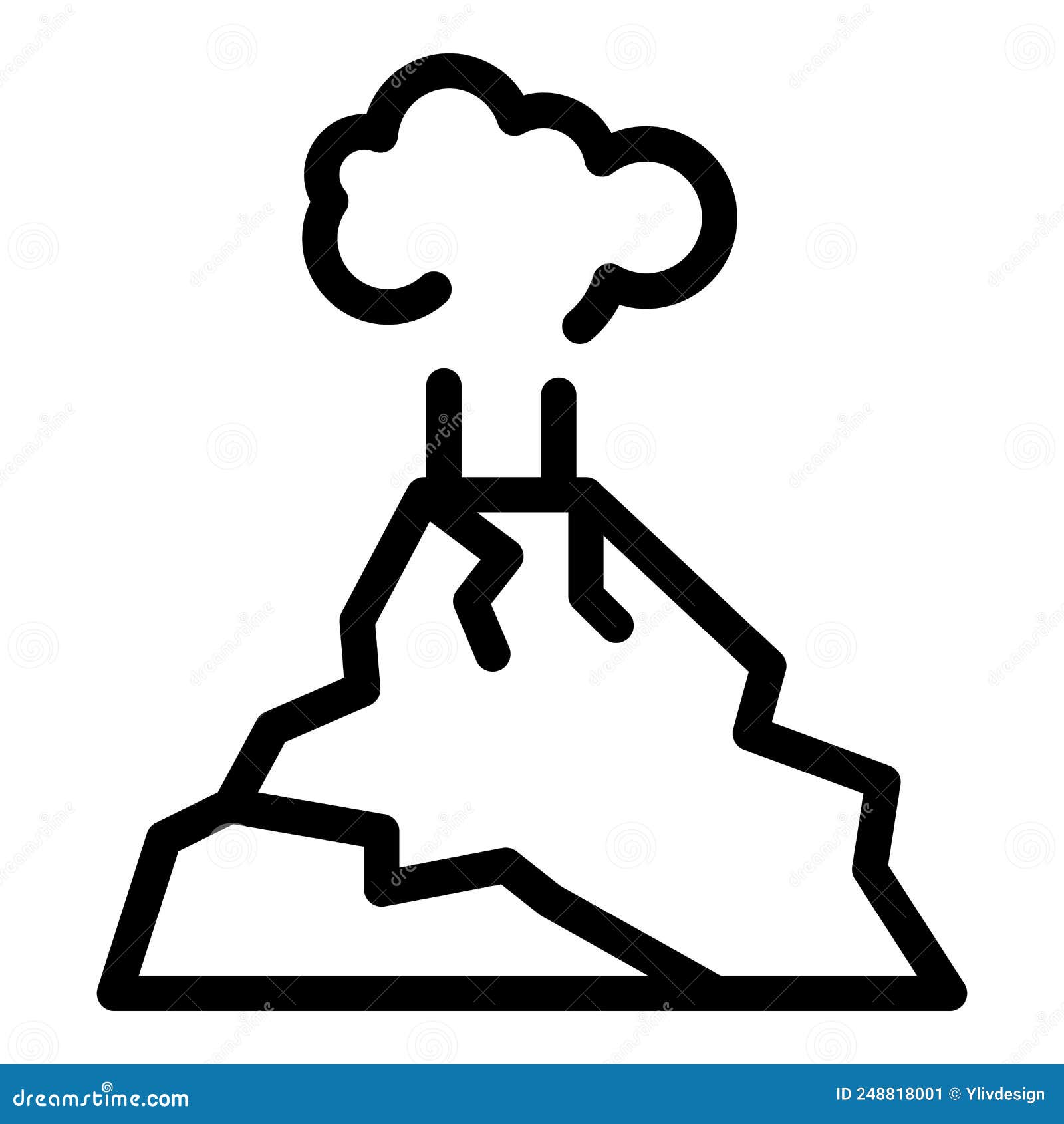 Island Crater Icon Outline Vector. Magma Lava Stock Illustration ... Island Crater Icon Outline Vector. Magma Lava Stock Illustration ...