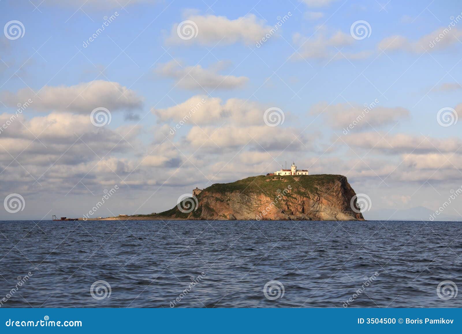 Island at East Bosfor Strait Stock Photo - Image of wave, danger: 3504500