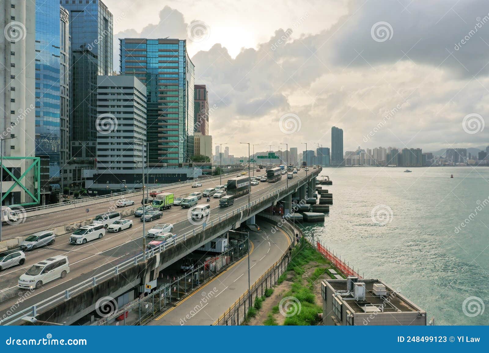 The Island Eastern Corridor at Hong Kong 28 May 2022 Editorial Stock ...