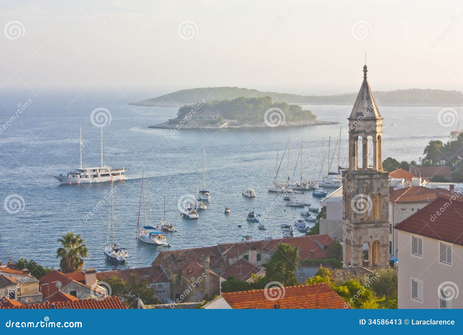 Island Galisnik and Jerolim Stock Image - Image of seaside, marina ...