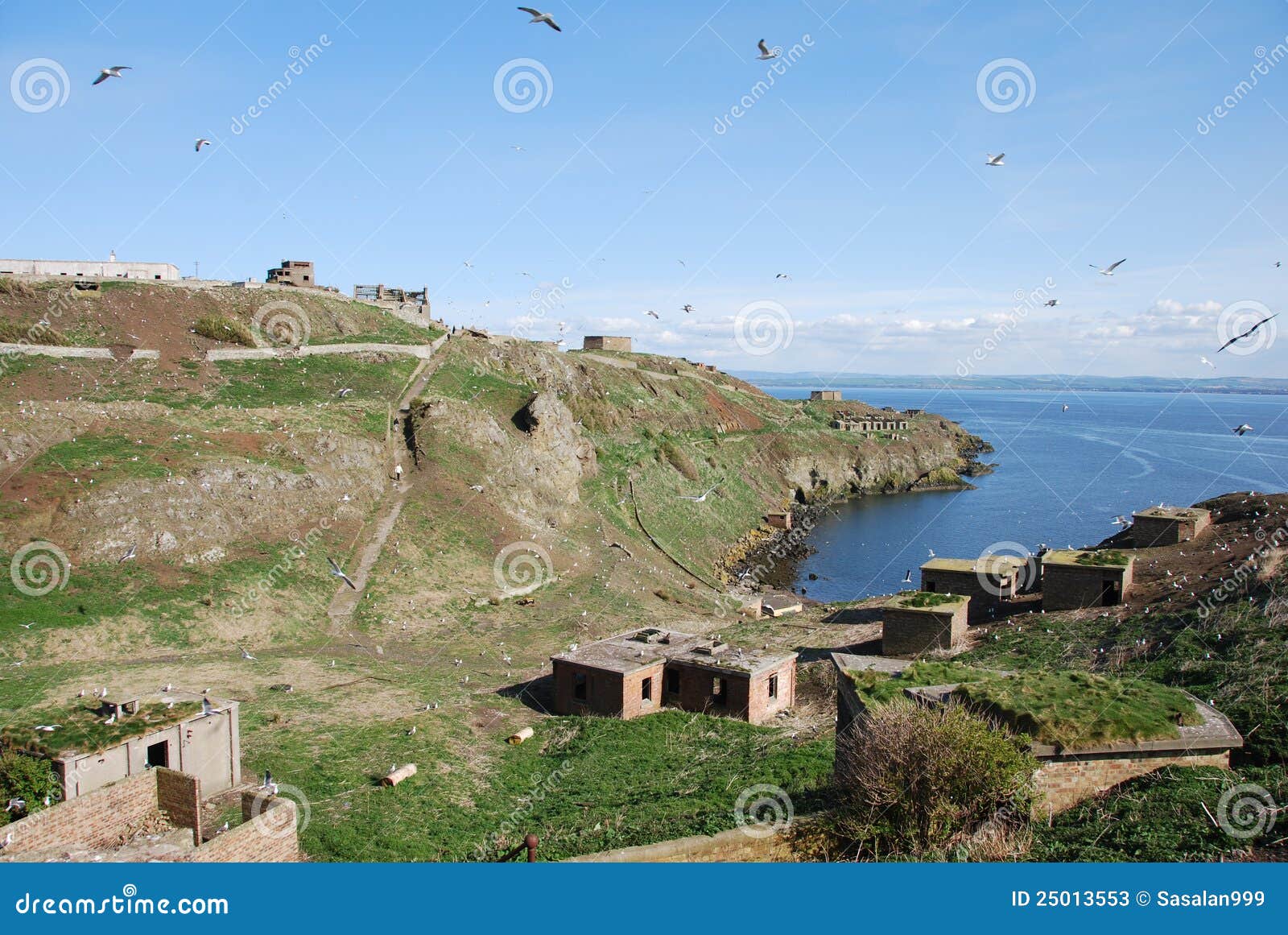 The Island of Inchkeith stock image. Image of estuary - 25013553