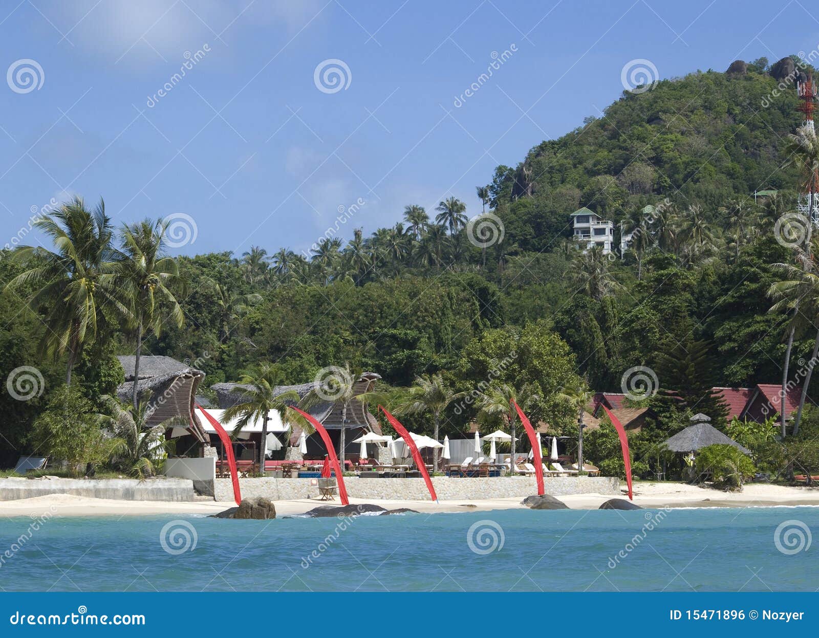 Island Koh Samui view stock photo. Image of samui, pink - 15471896