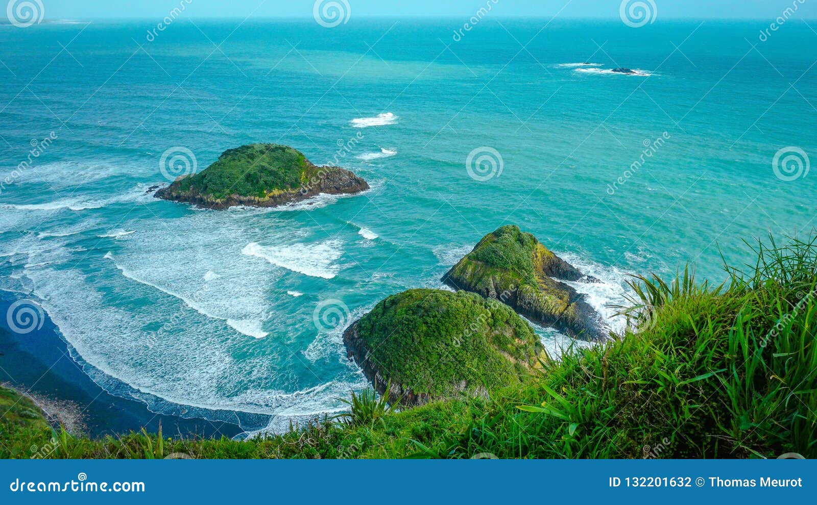 Islands seen from land stock photo. Image of breaking - 132201632