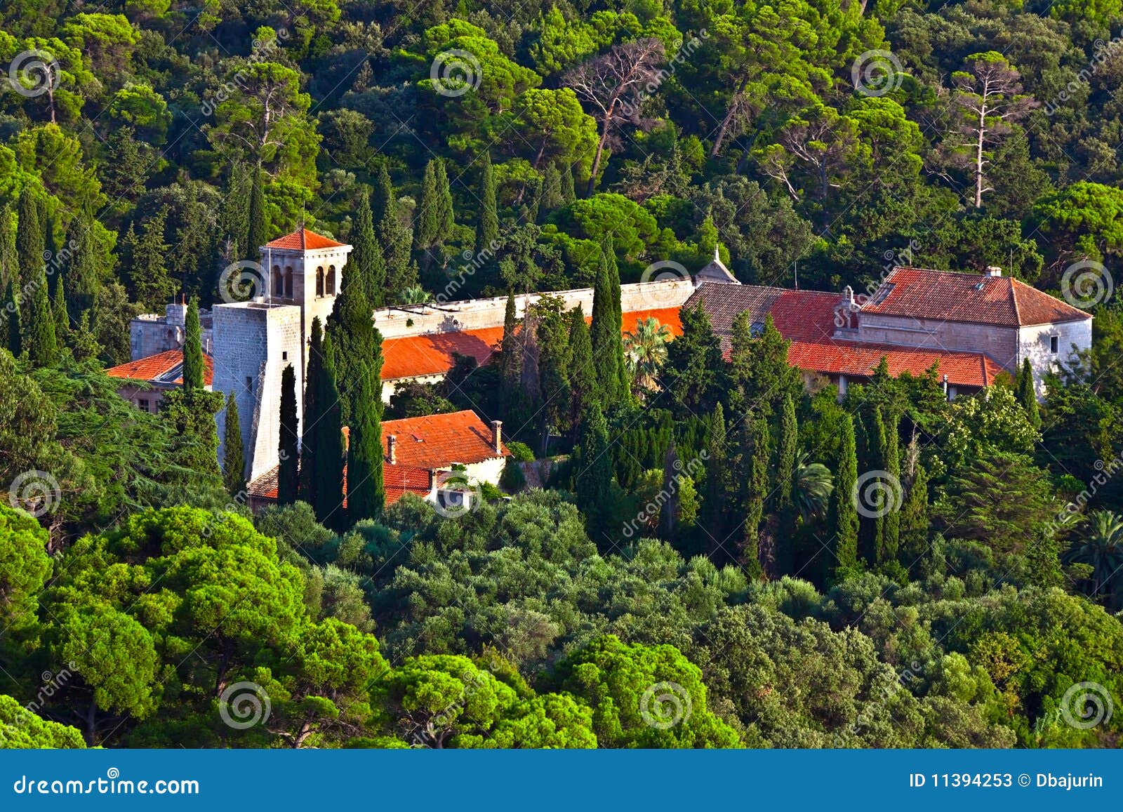 Island Lokrum stock image. Image of waves, stones, architecture - 11394253