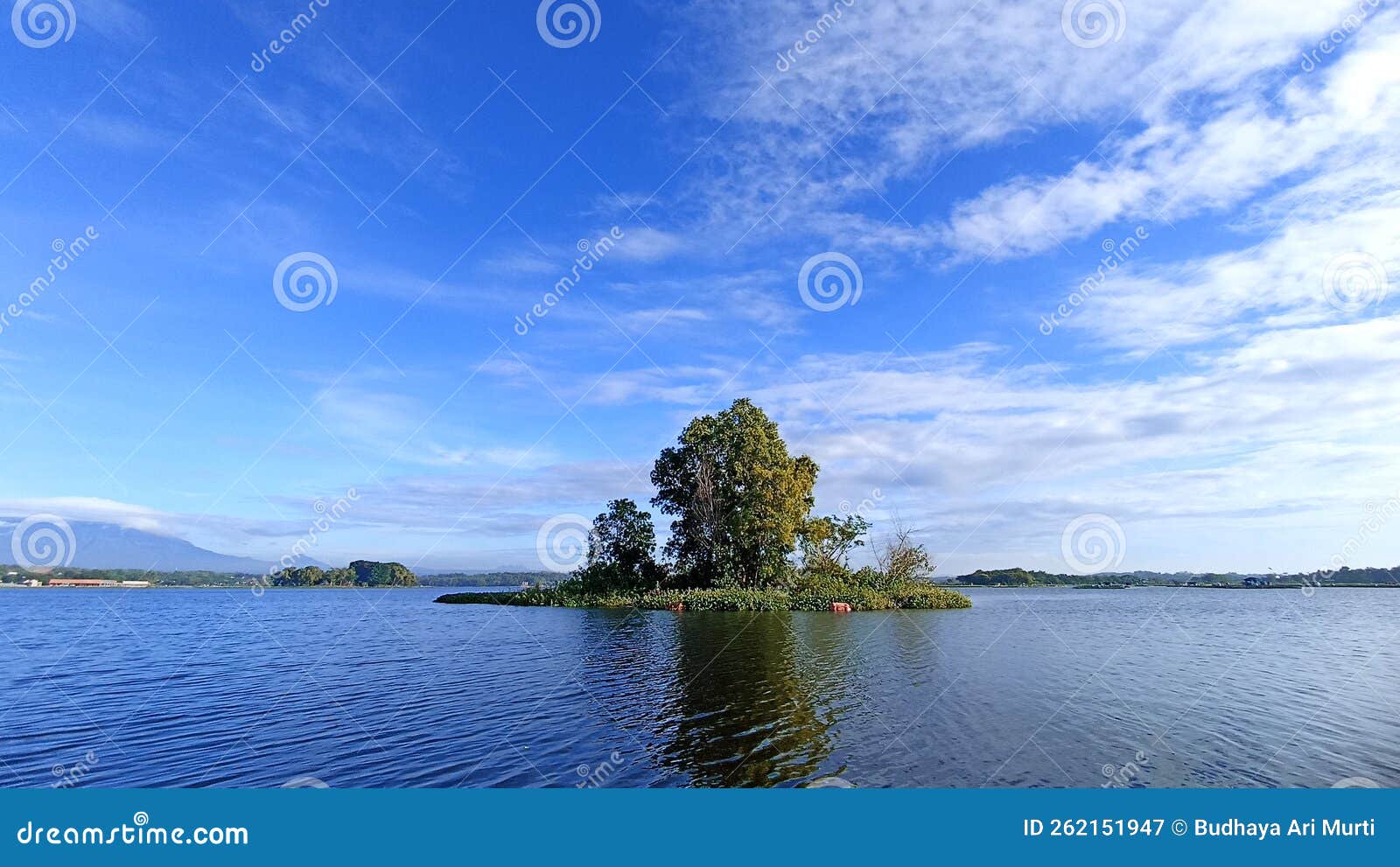 Island in the Middle of the Lake Stock Image - Image of island, middle ...