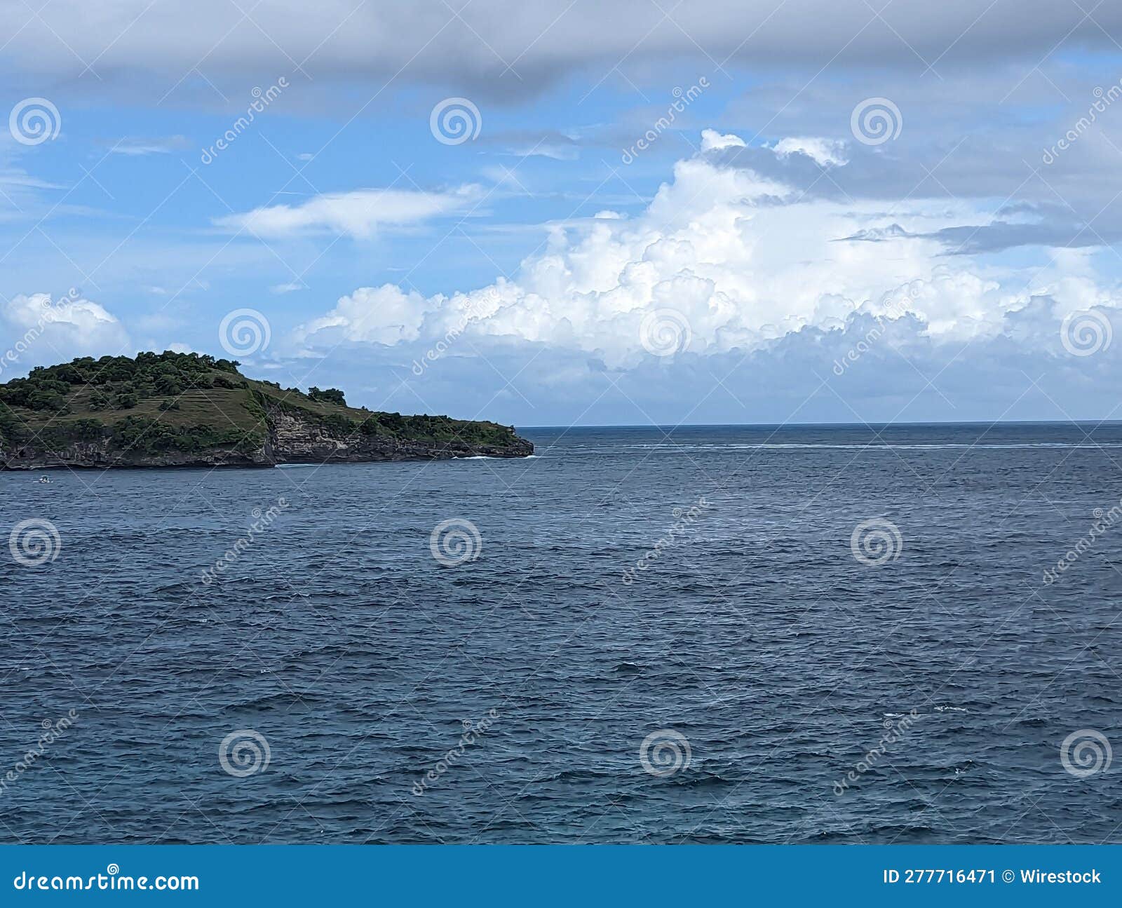 Island in the Middle of the Ocean Stock Image - Image of vacation ...
