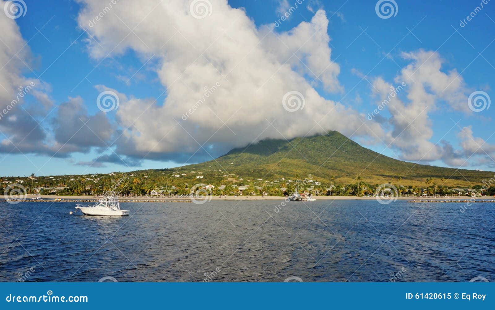 The island of Nevis stock image. Image of beach, hotel - 61420615