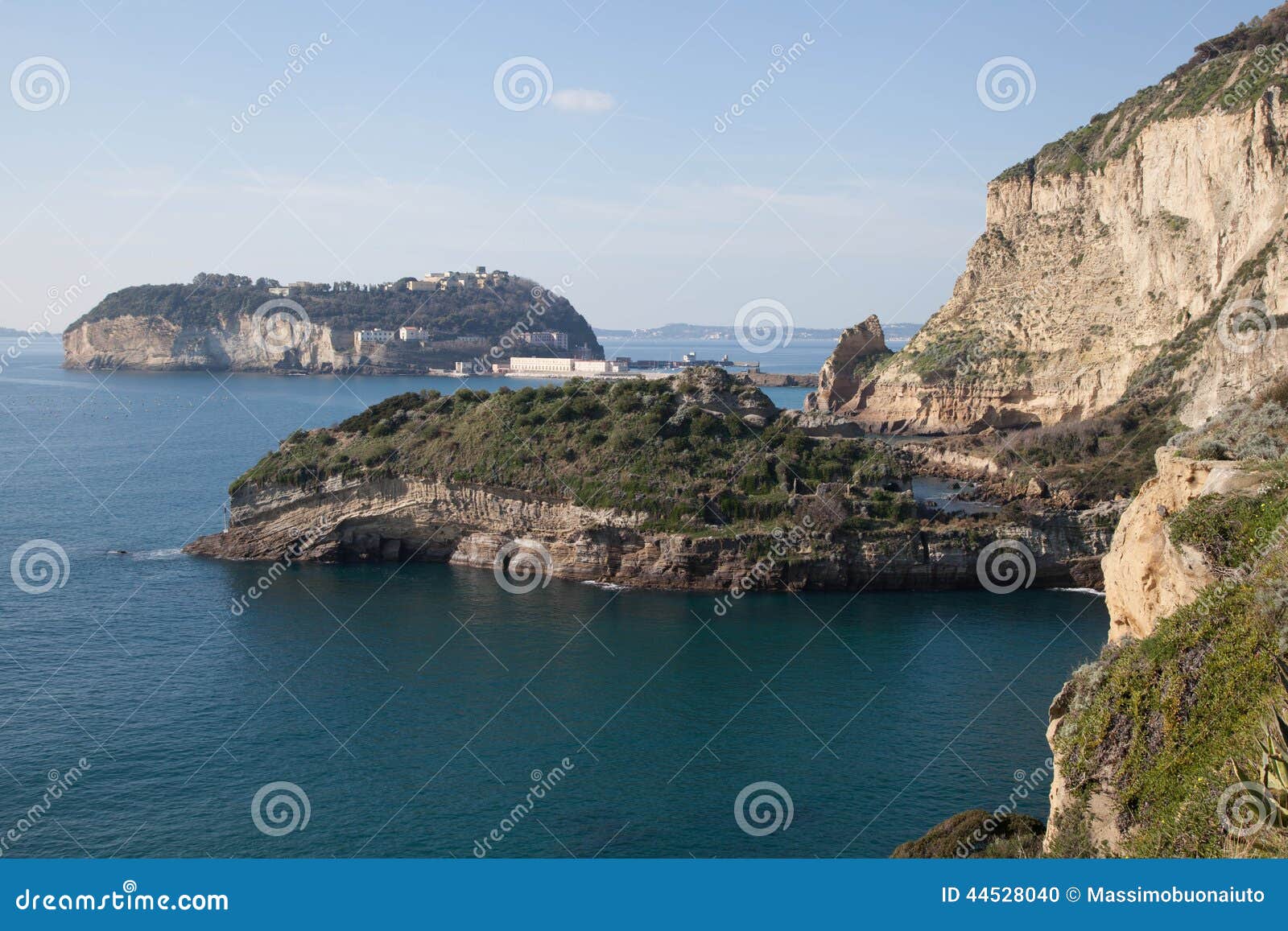 Island Nisida stock photo. Image of naples, gaiola, flegrea - 44528040