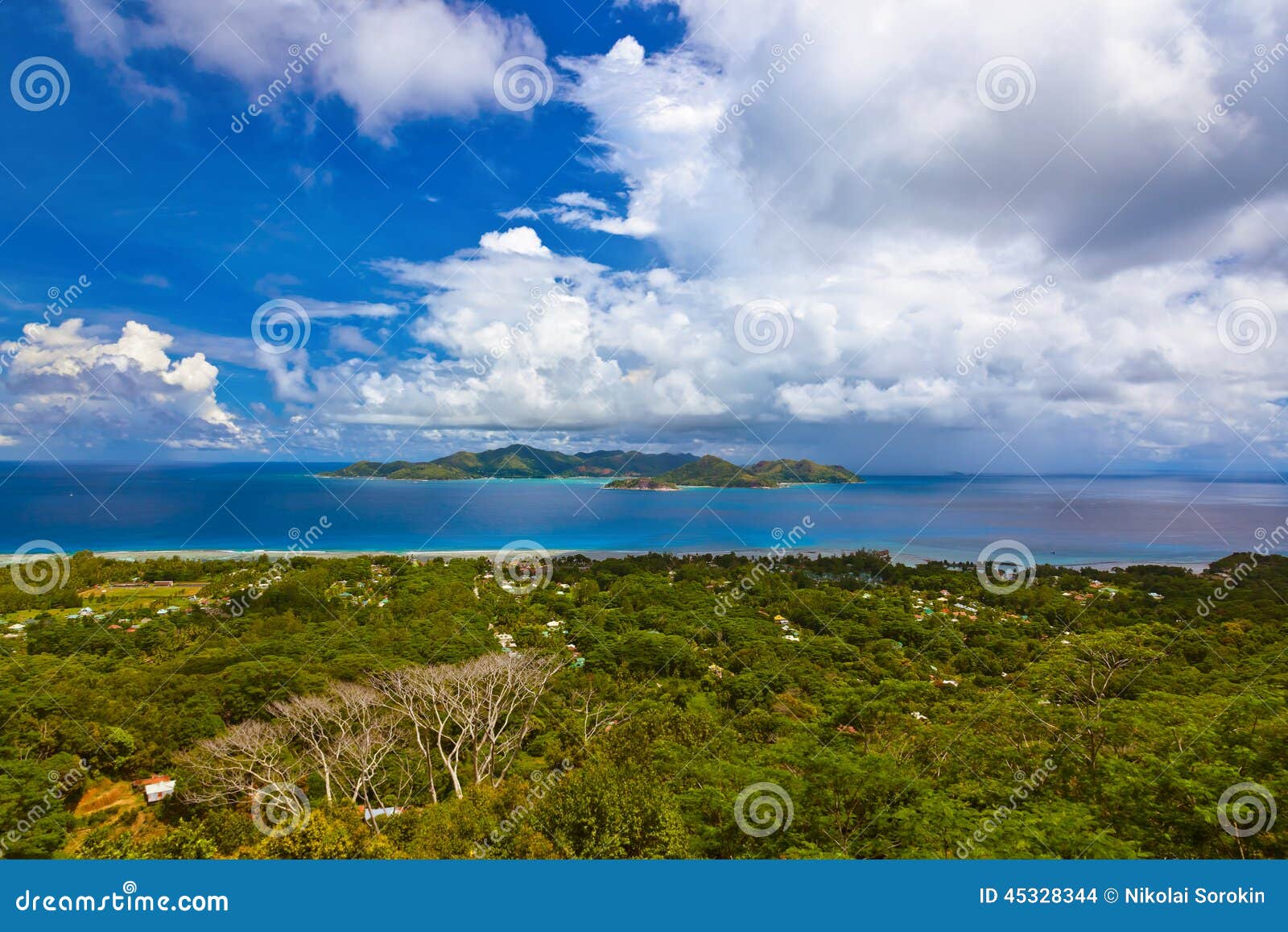 Island Praslin at Seychelles Stock Photo - Image of relaxation ...