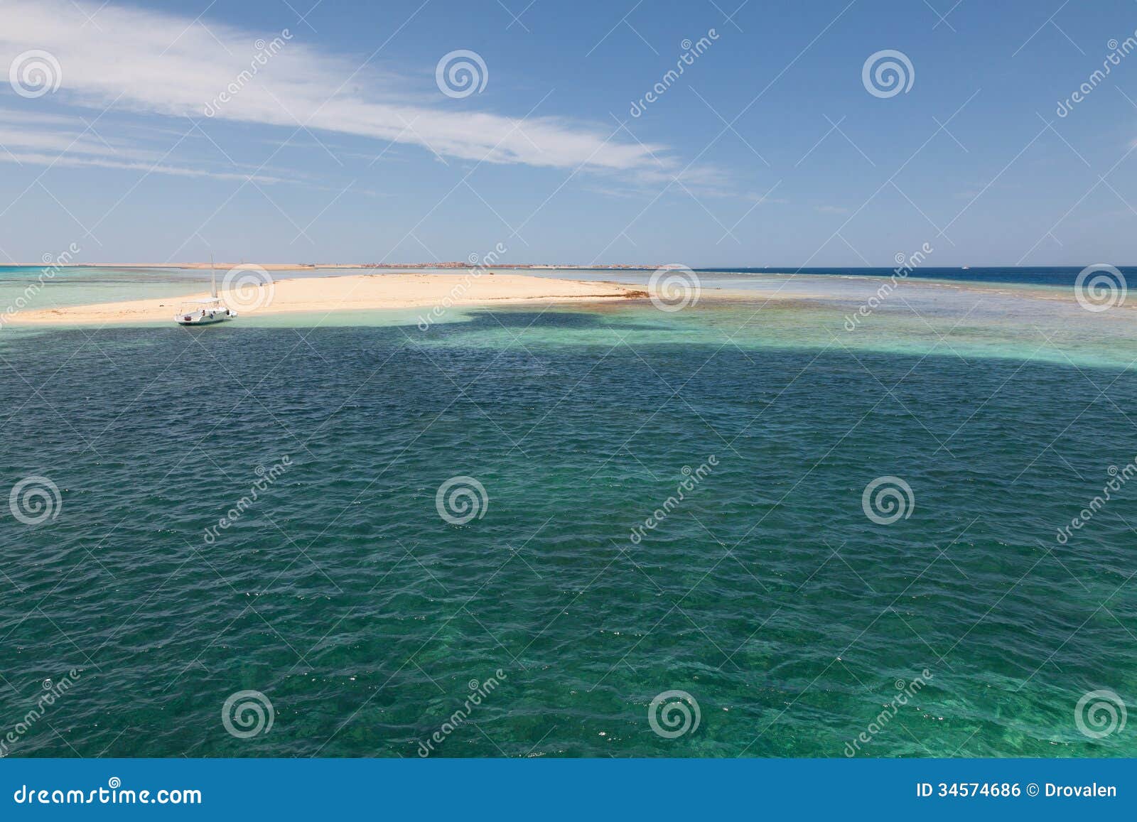 The island in the Red Sea stock photo. Image of island - 34574686