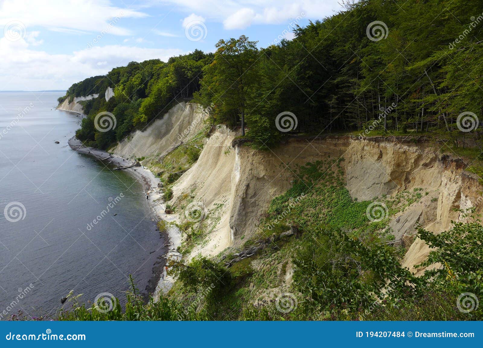 Island Rugen Bay Baltic Sea Germany Stock Photo - Image of cliffs ...