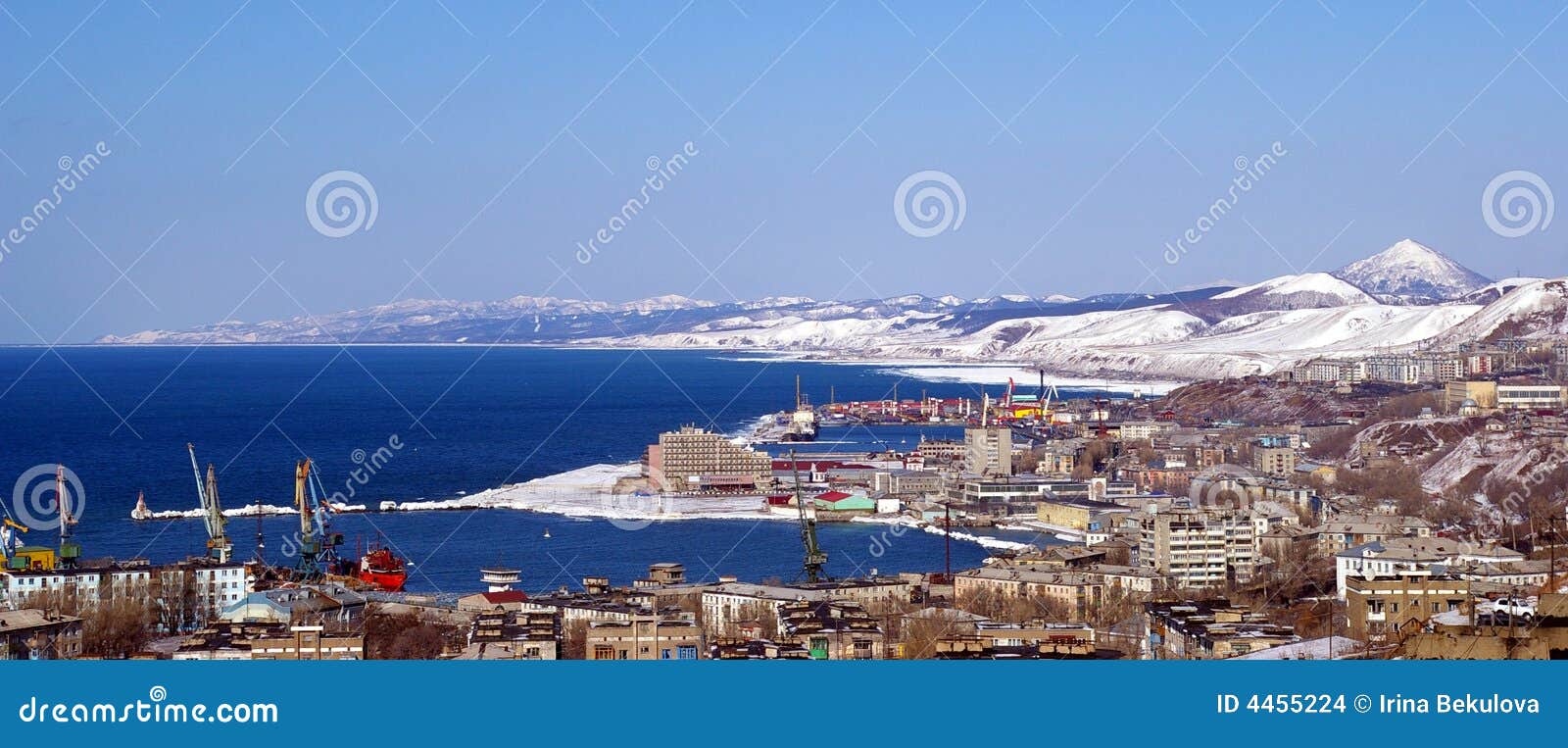 The Island Sakhalin.the Town Holmsk. Stock Photo - Image of east ...