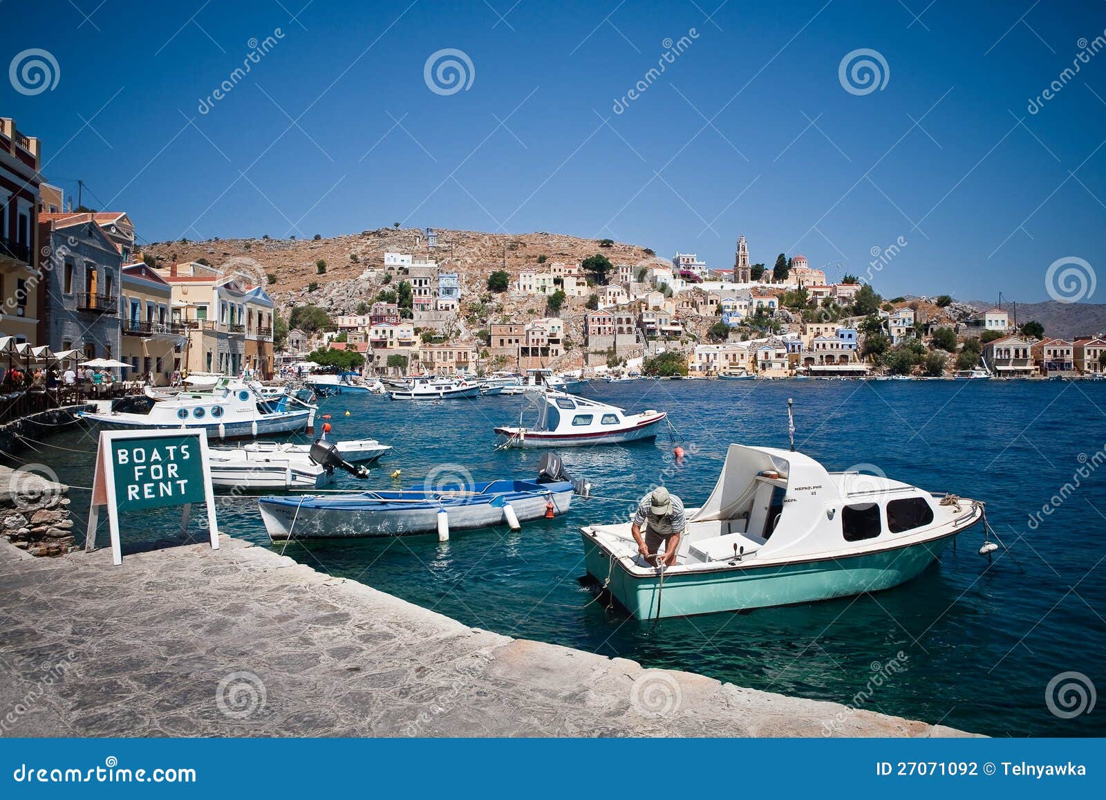Island Symi (Simi) stock photo. Image of southern, greece - 27071092