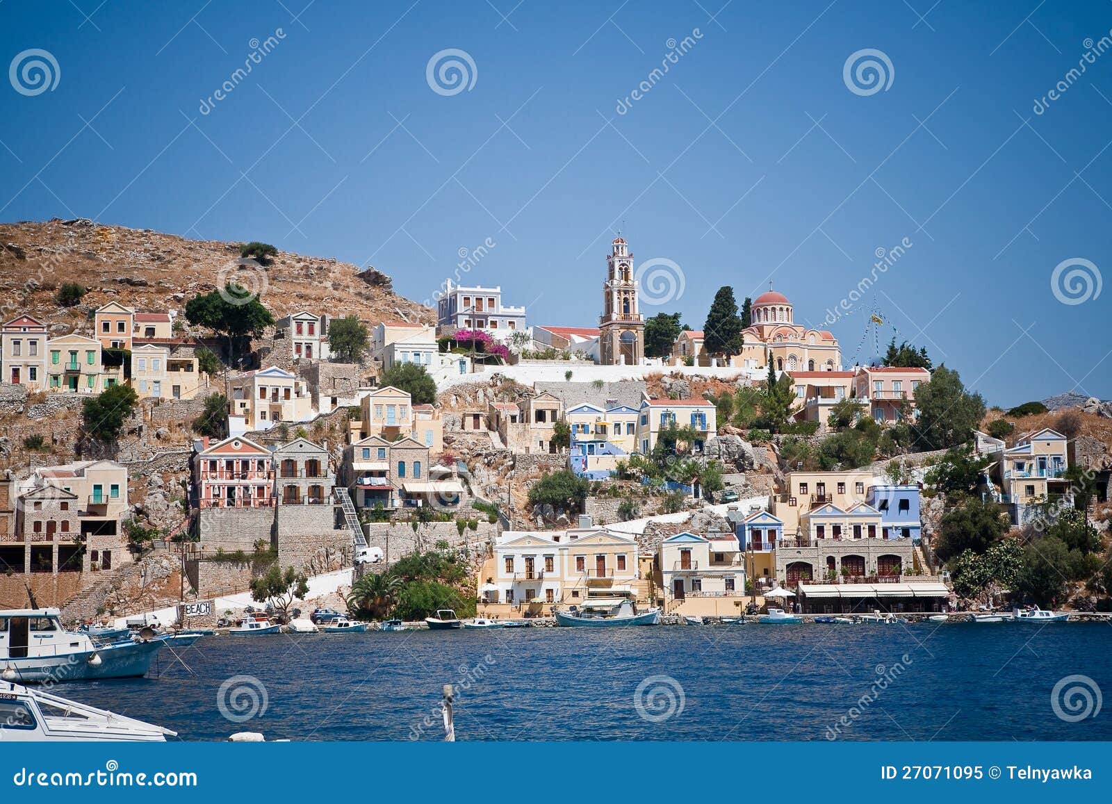 Island Symi (Simi) stock image. Image of touristic, islands - 27071095