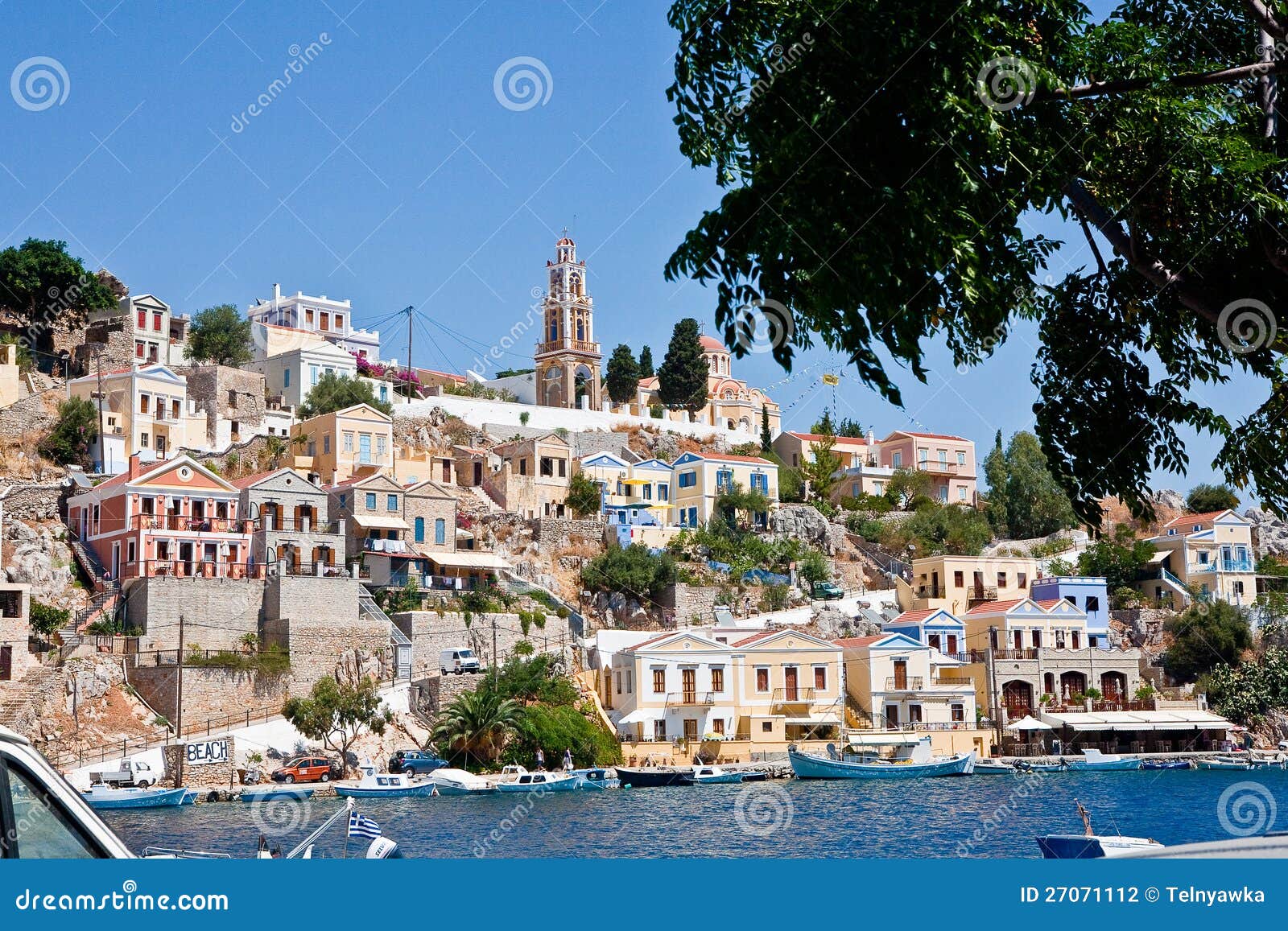 Island Symi (Simi) stock photo. Image of harbor, vacations - 27071112