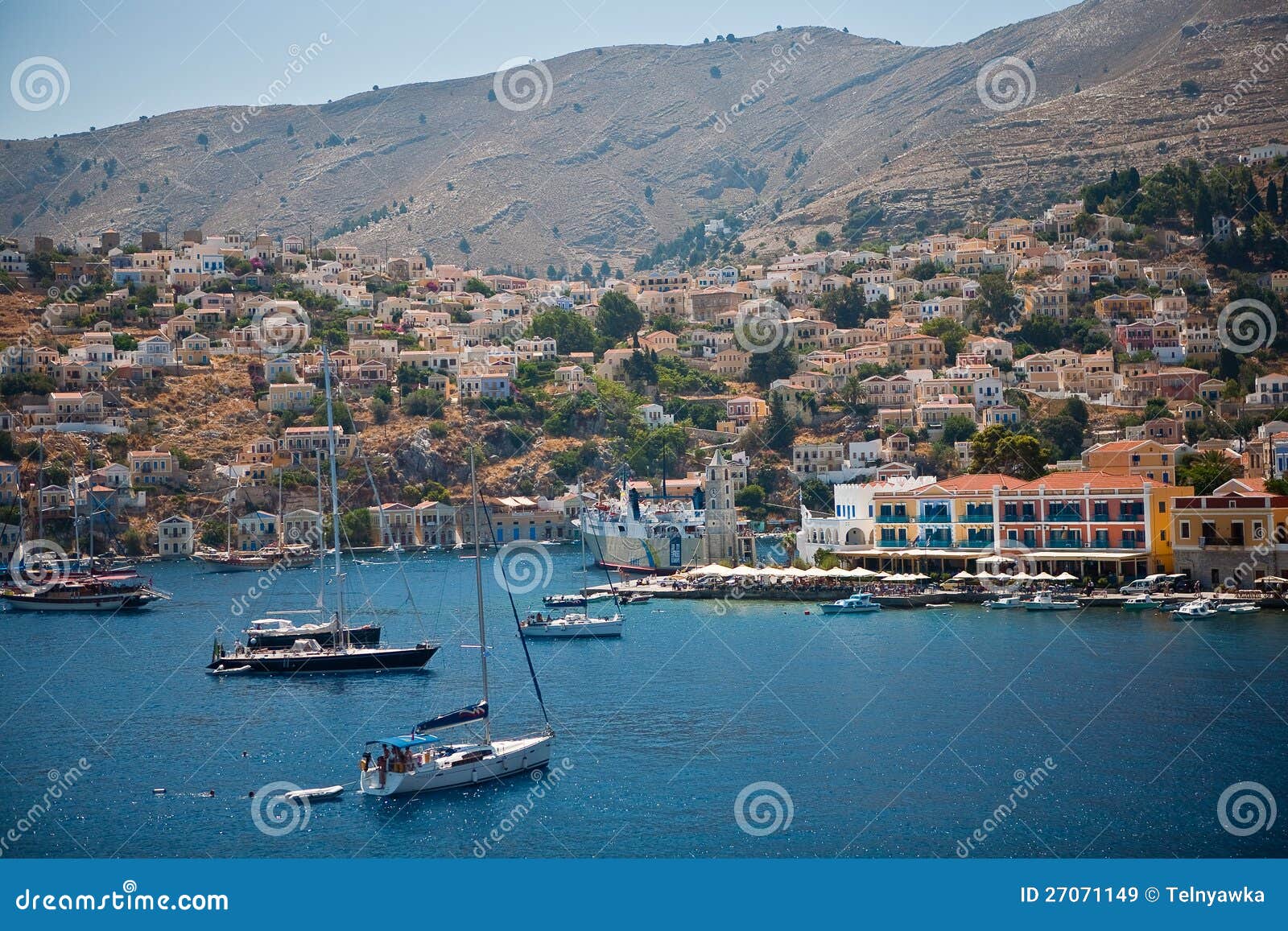 Island Symi (Simi) stock image. Image of south, symi - 27071149