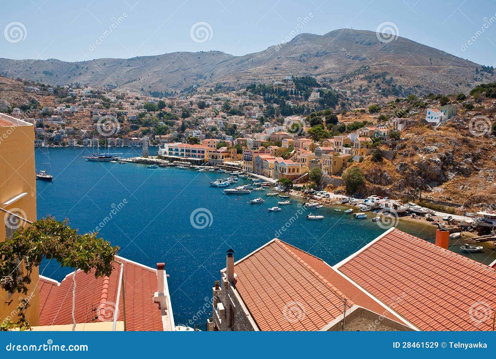 Island Symi (Simi) stock image. Image of picturesque - 28461529