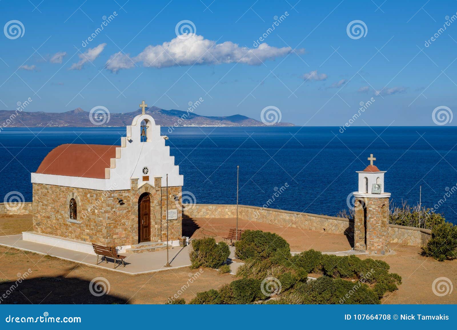 The island of Syros stock photo. Image of picturesque - 107664708