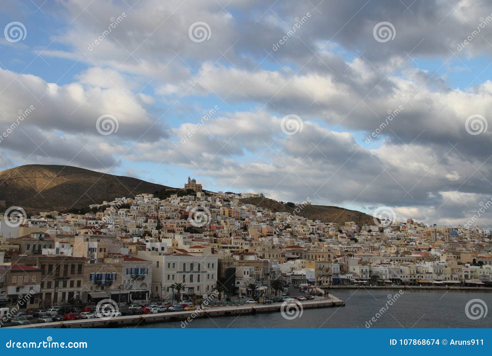 Island of Syros, Greece stock photo. Image of syros - 107868674