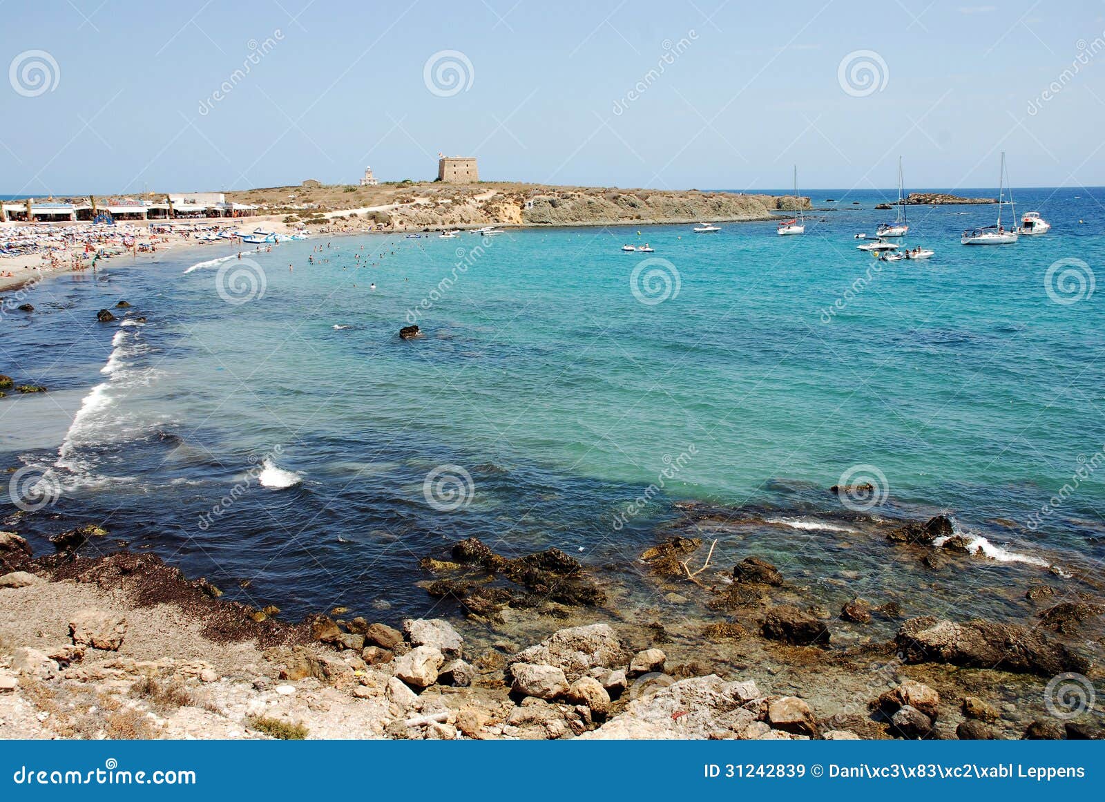 The Island Tabarca stock image. Image of reserve, peaceful - 31242839