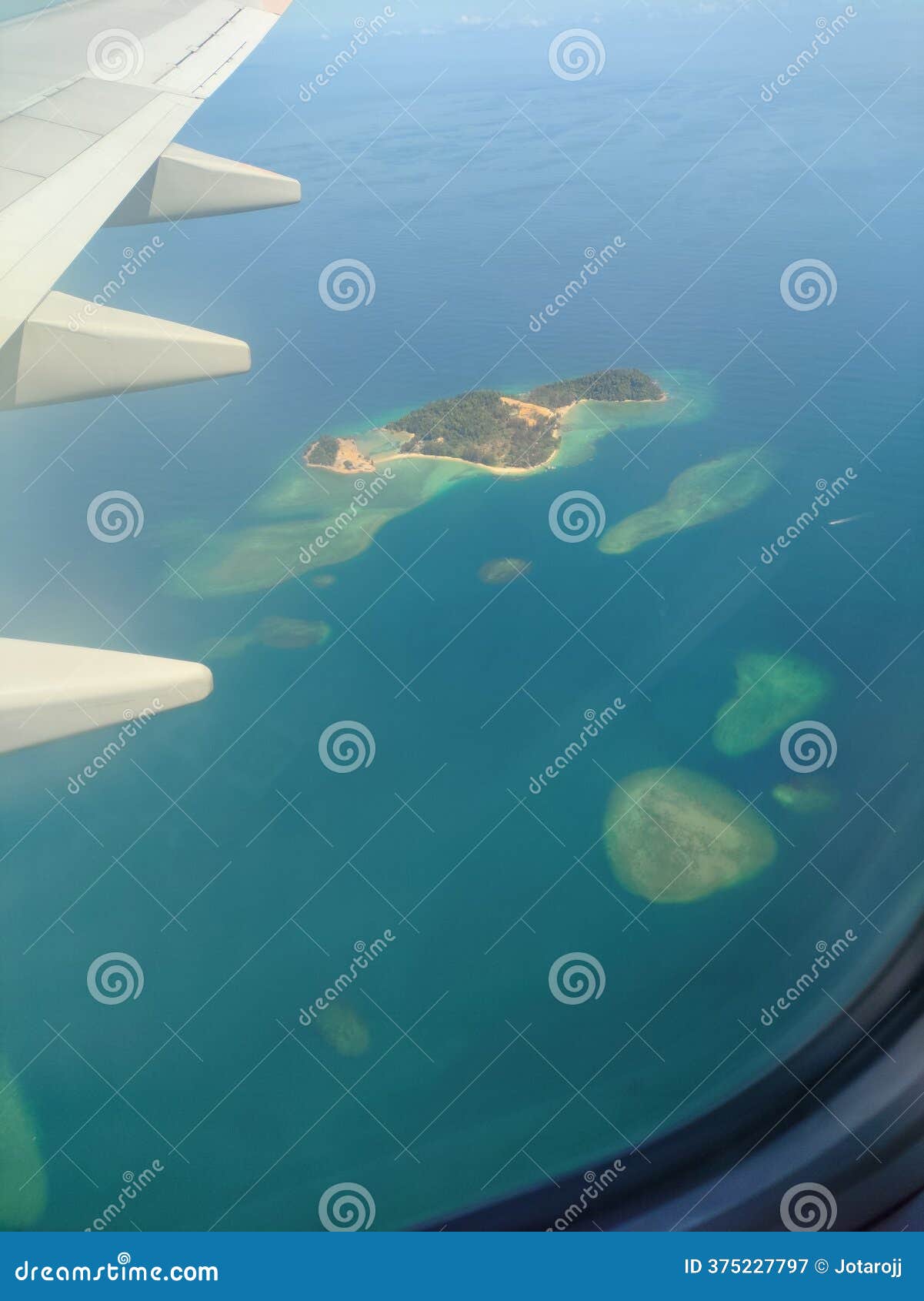 Inside The Airplane During The Flight, Looking Down The Aisle Between ...