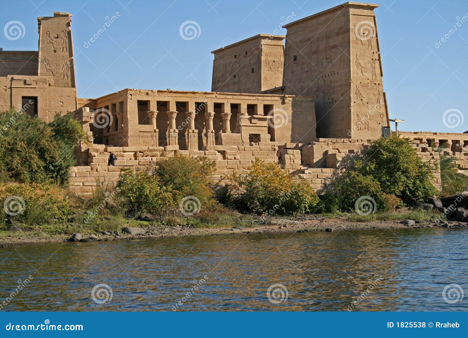 Island View of Philae Temple - Aswan Egypt Stock Photo - Image of nile ...