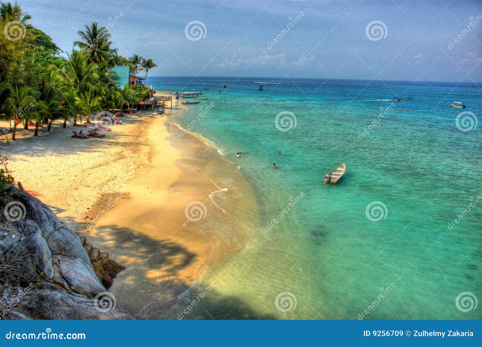 Island View the sea stock image. Image of escape, perhentian - 9256709