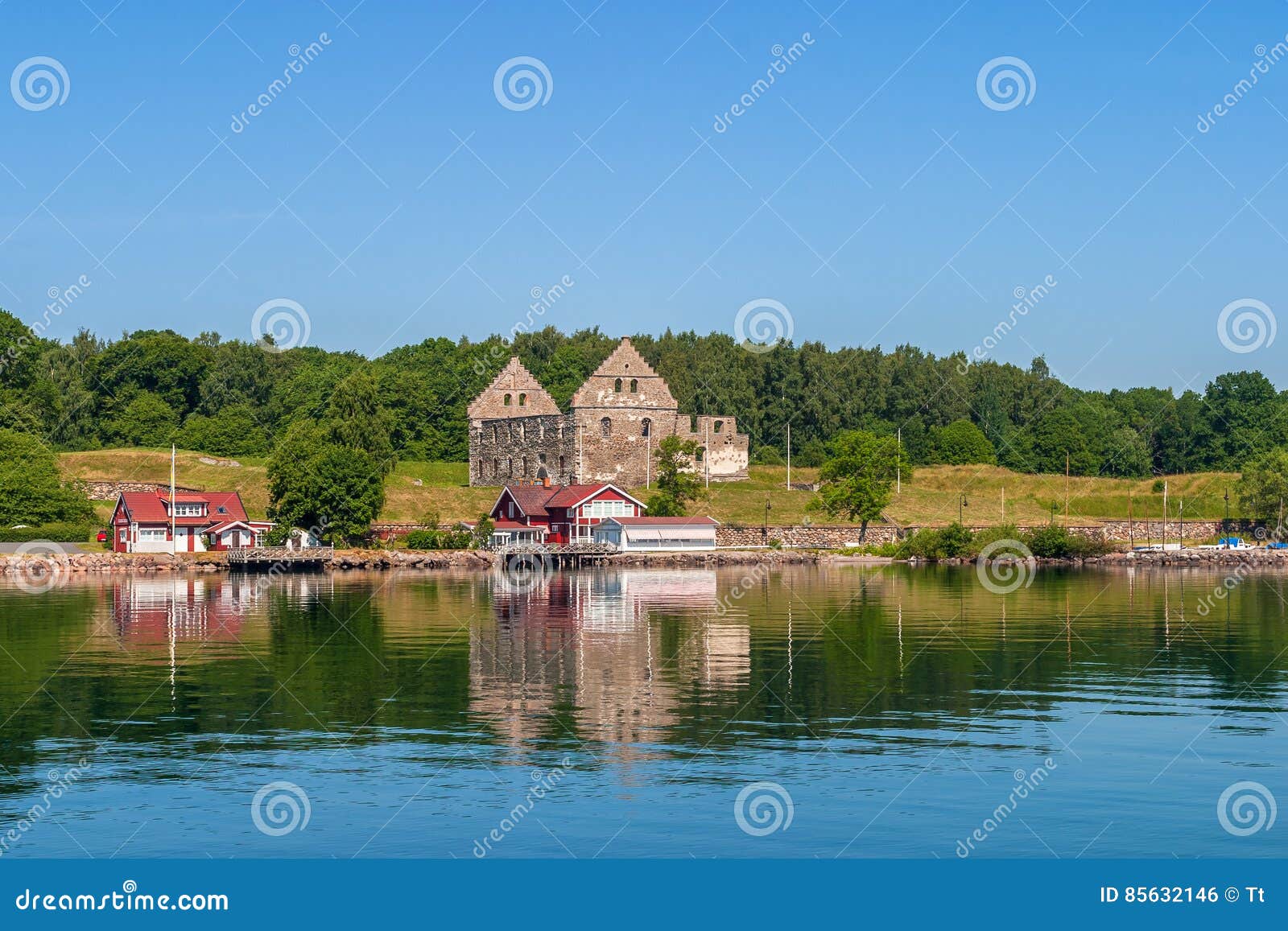 Island of Visingso in Sweden Stock Photo - Image of shoreline, beauty ...