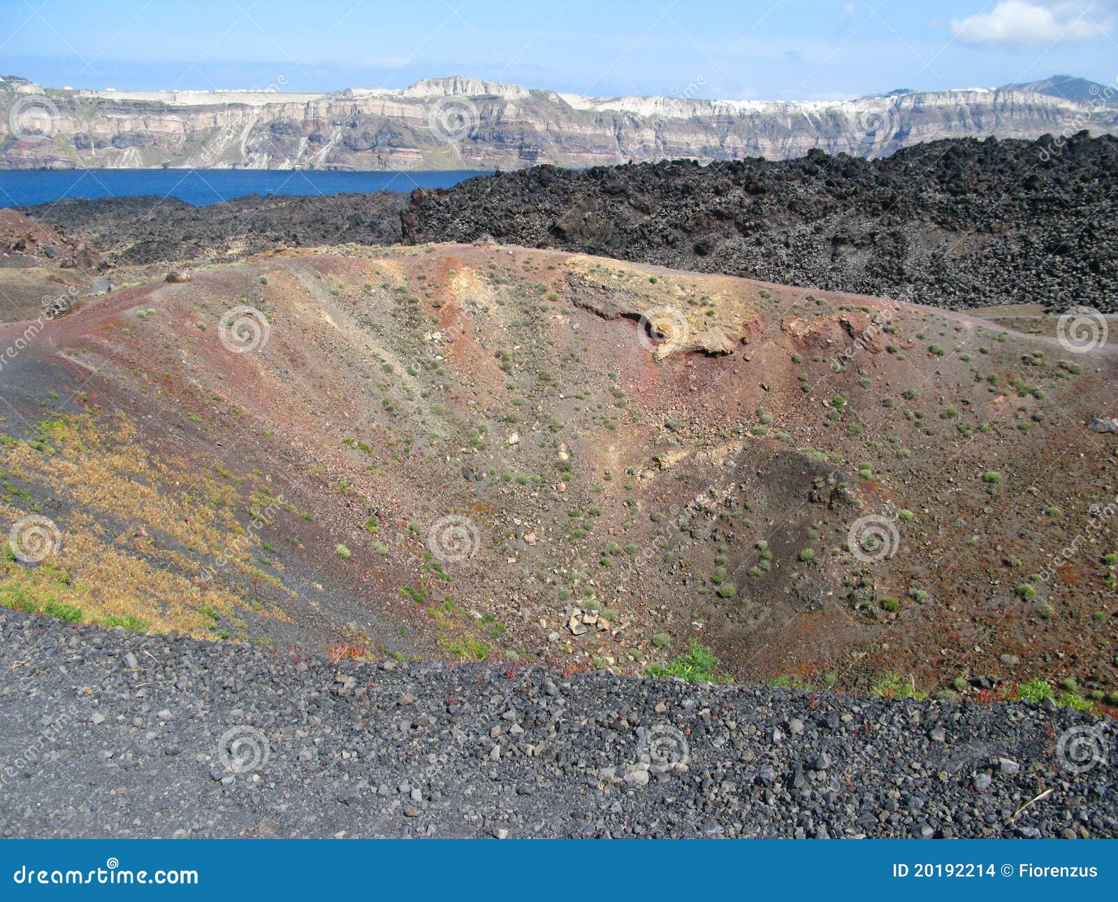 The island volcano stock photo. Image of mountain, landscape - 20192214