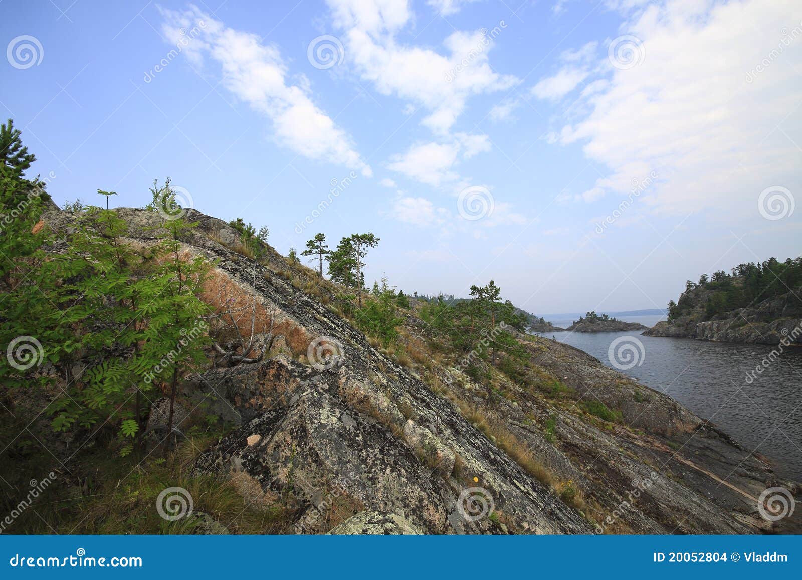 Islands of Ladoga lake stock photo. Image of basalt, poor - 20052804