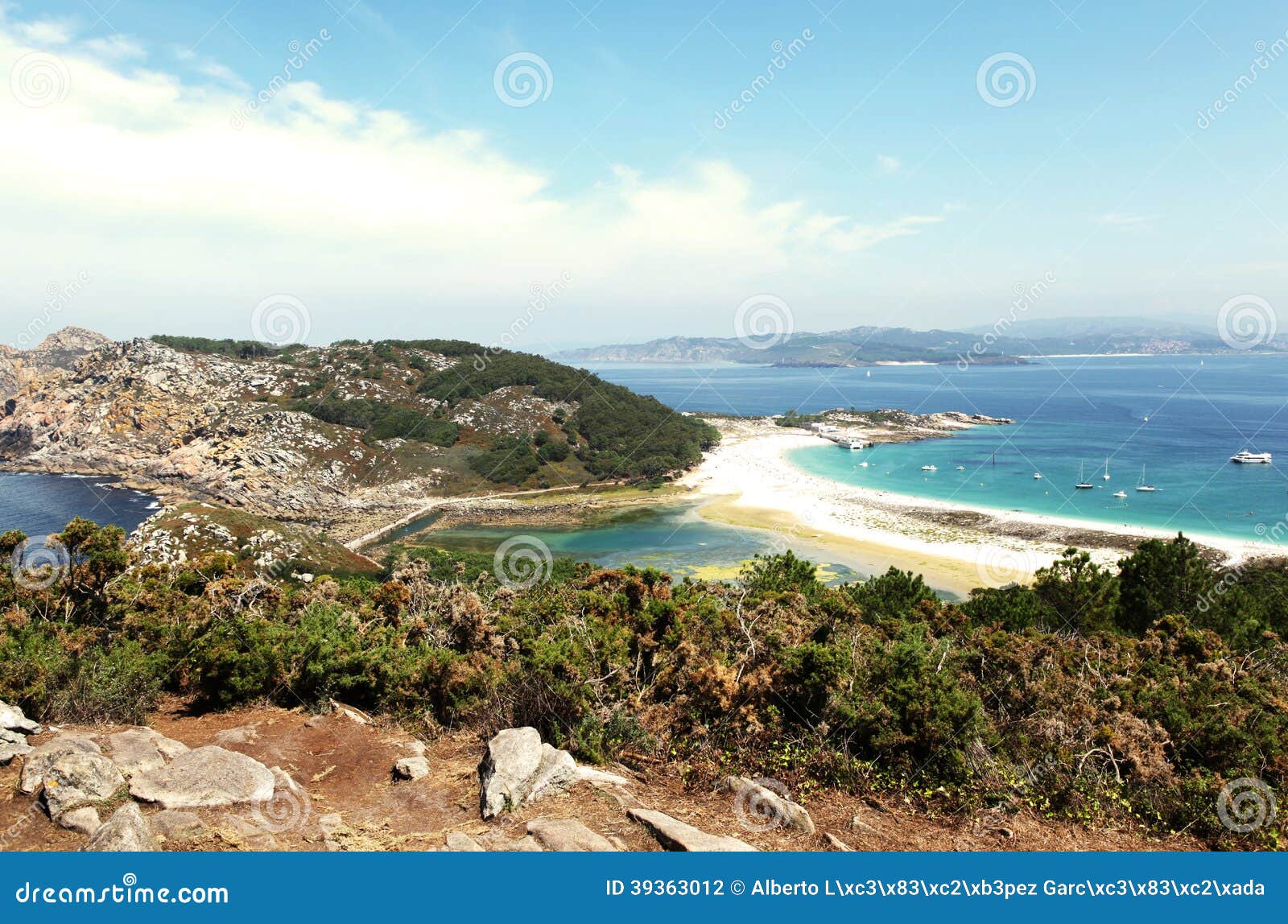 Islas Cies beach stock photo. Image of special, spain - 39363012