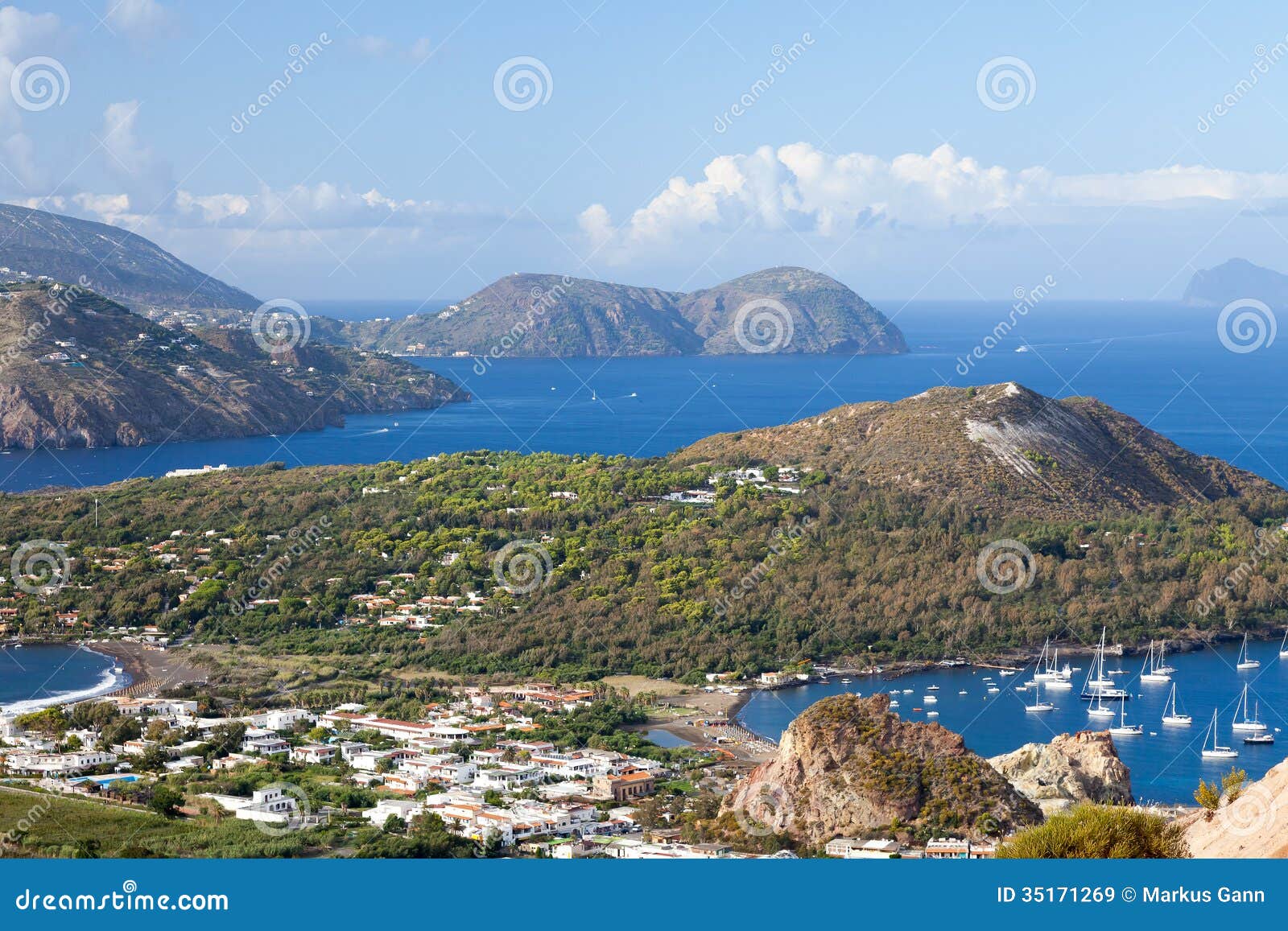 Islas de Lipari imagen de archivo. Imagen de activo, ciudad - 35171269