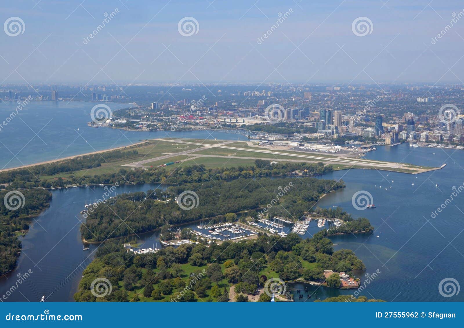 Islas de Toronto aéreas foto de archivo. Imagen de horizonte - 27555962