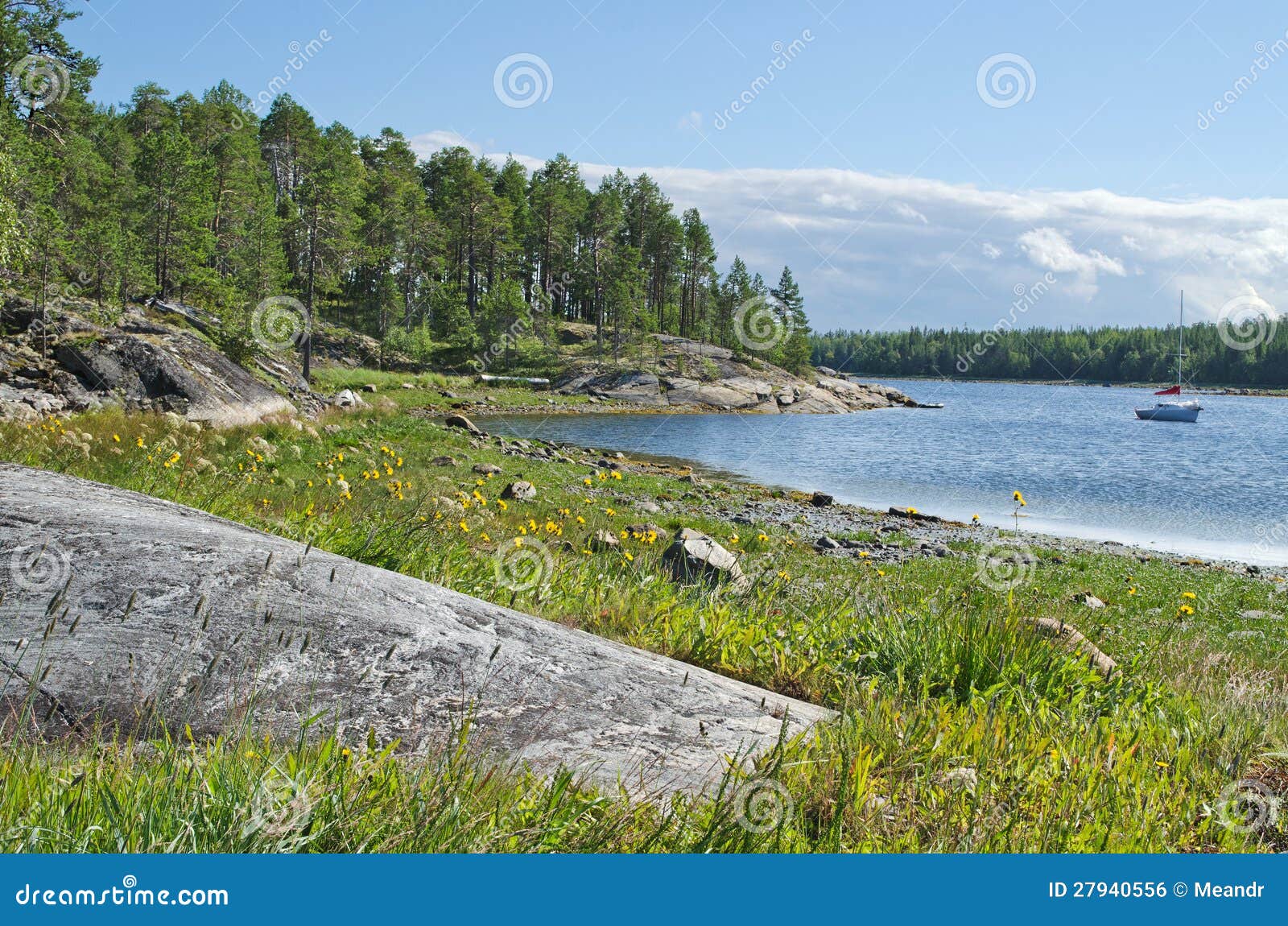 Islas del mar blanco foto de archivo. Imagen de sunlight - 27940556