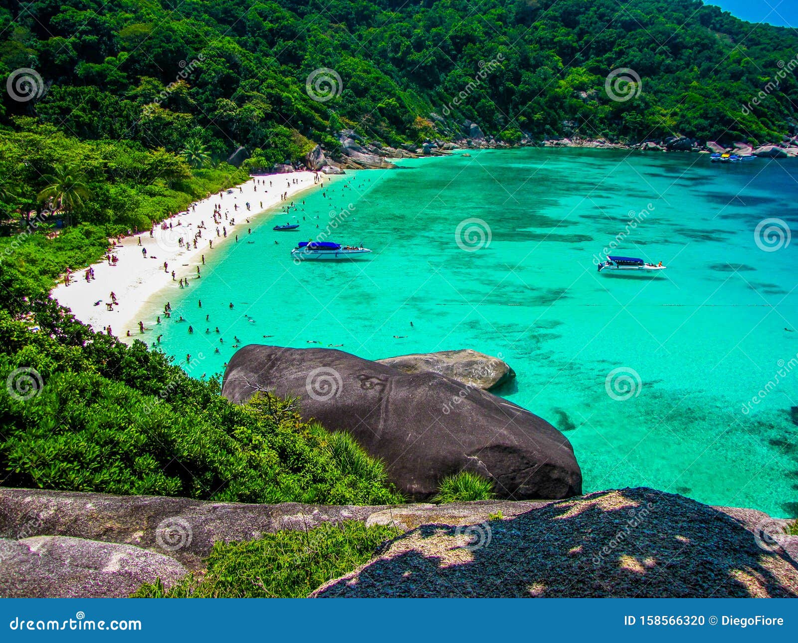 Islas Similan, Tailandia foto de archivo. Imagen de azul - 158566320