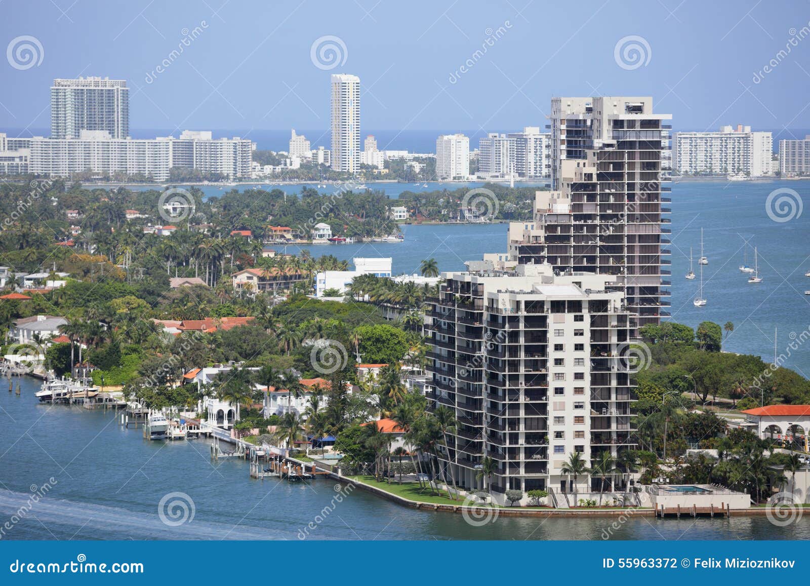 Islas Venecianas Miami Beach Foto de archivo - Imagen de isla, vecindad ...