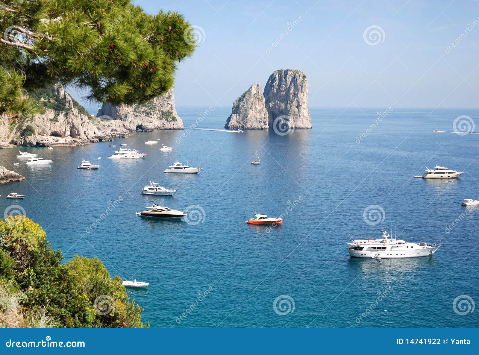 Isle of Capri, Italy stock photo. Image of capri, landscape - 14741922