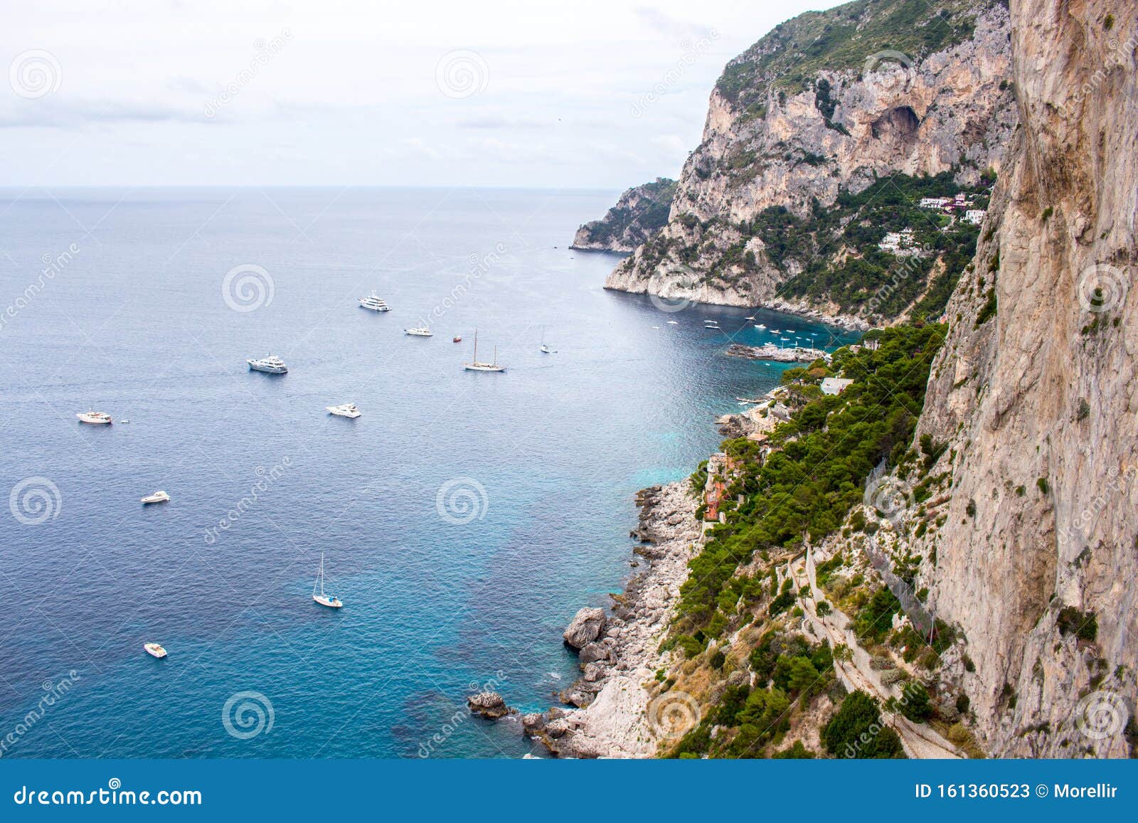 The Isle of Capri in Italy stock image. Image of coast - 161360523