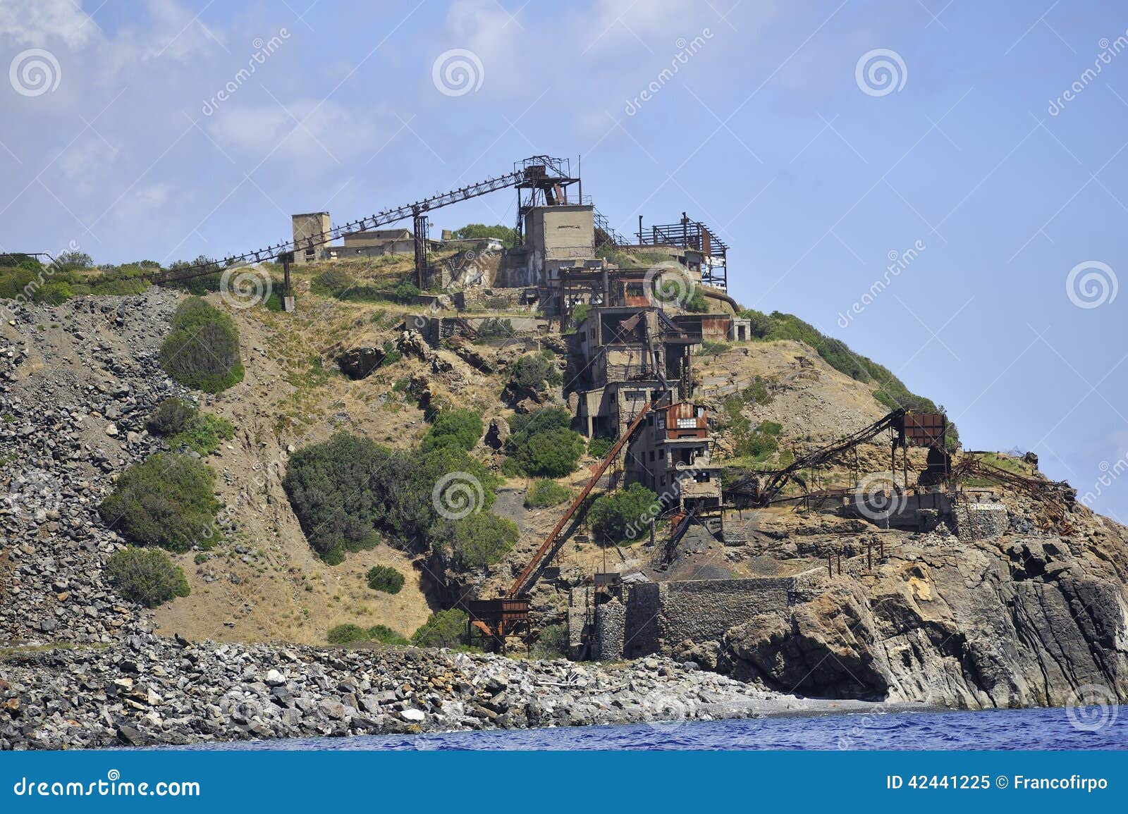 Isle of Elba Abandoned Iron Mine Stock Image - Image of industrial ...