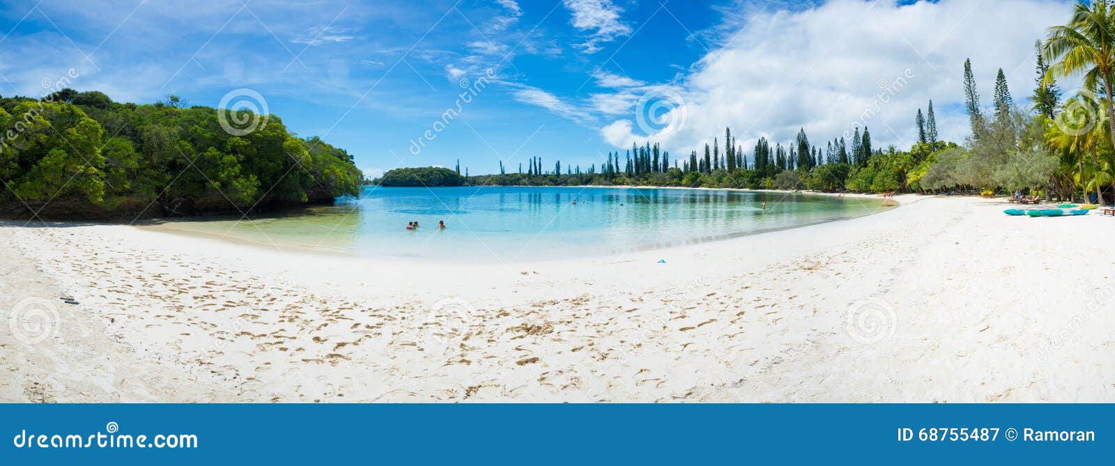 Isle of Pines beach editorial photography. Image of panorama - 68755487