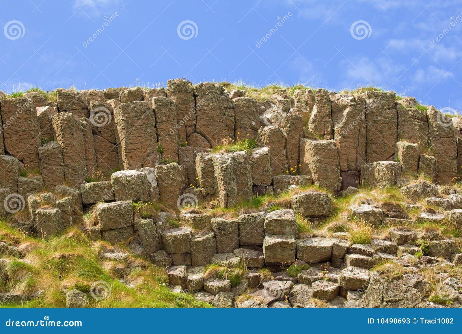 Isle of Staffa Volcanic Columnar Basalt Stock Image - Image of geology ...
