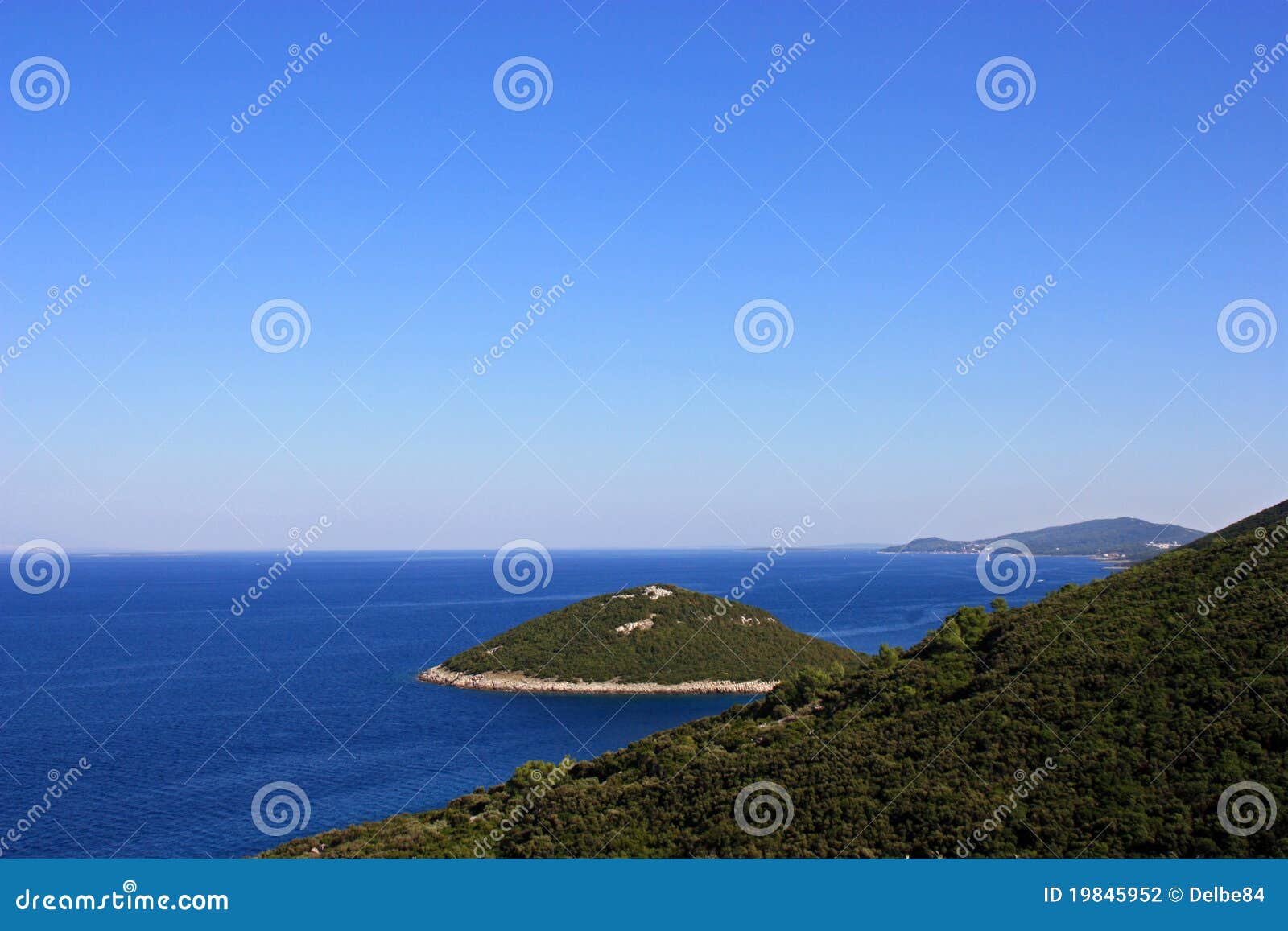 Islet stock photo. Image of croazia, isolotto, cres, panorama - 19845952