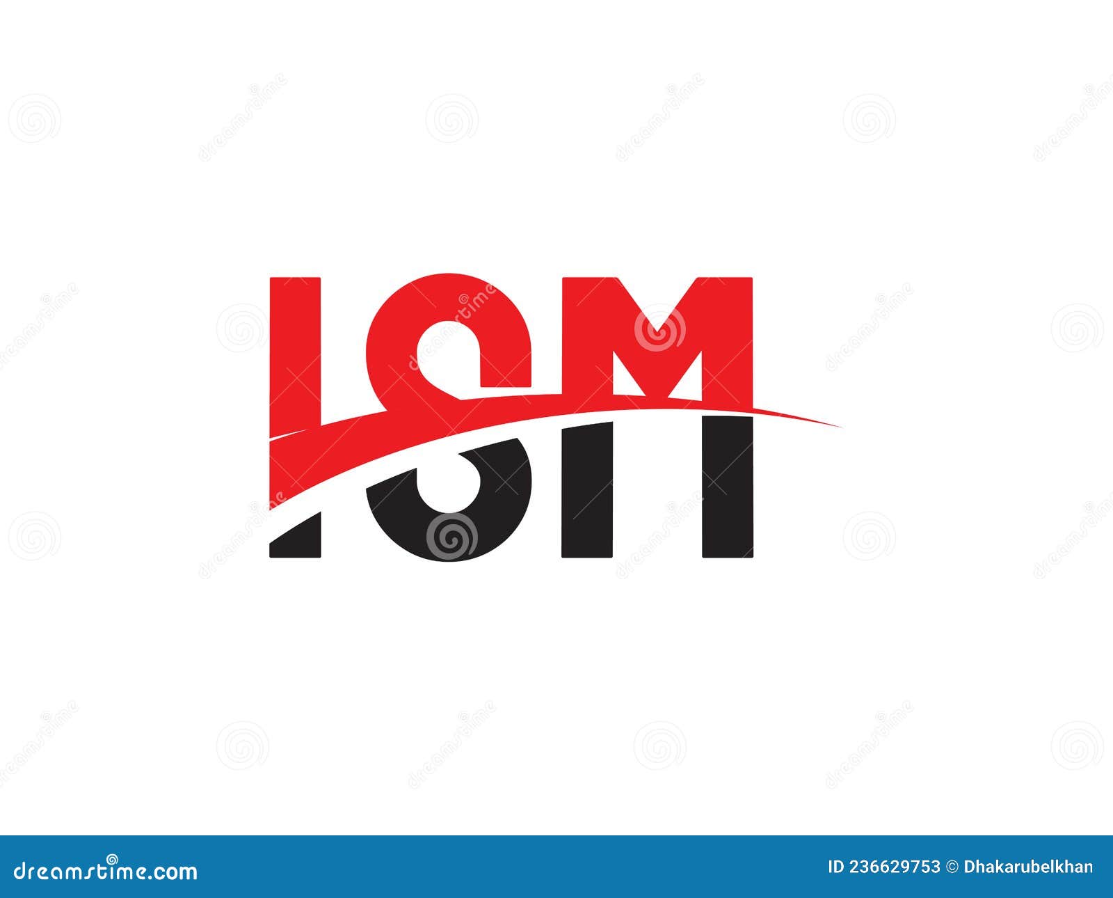 ISM Letter Initial Logo Design Vector Illustration Stock Vector ...
