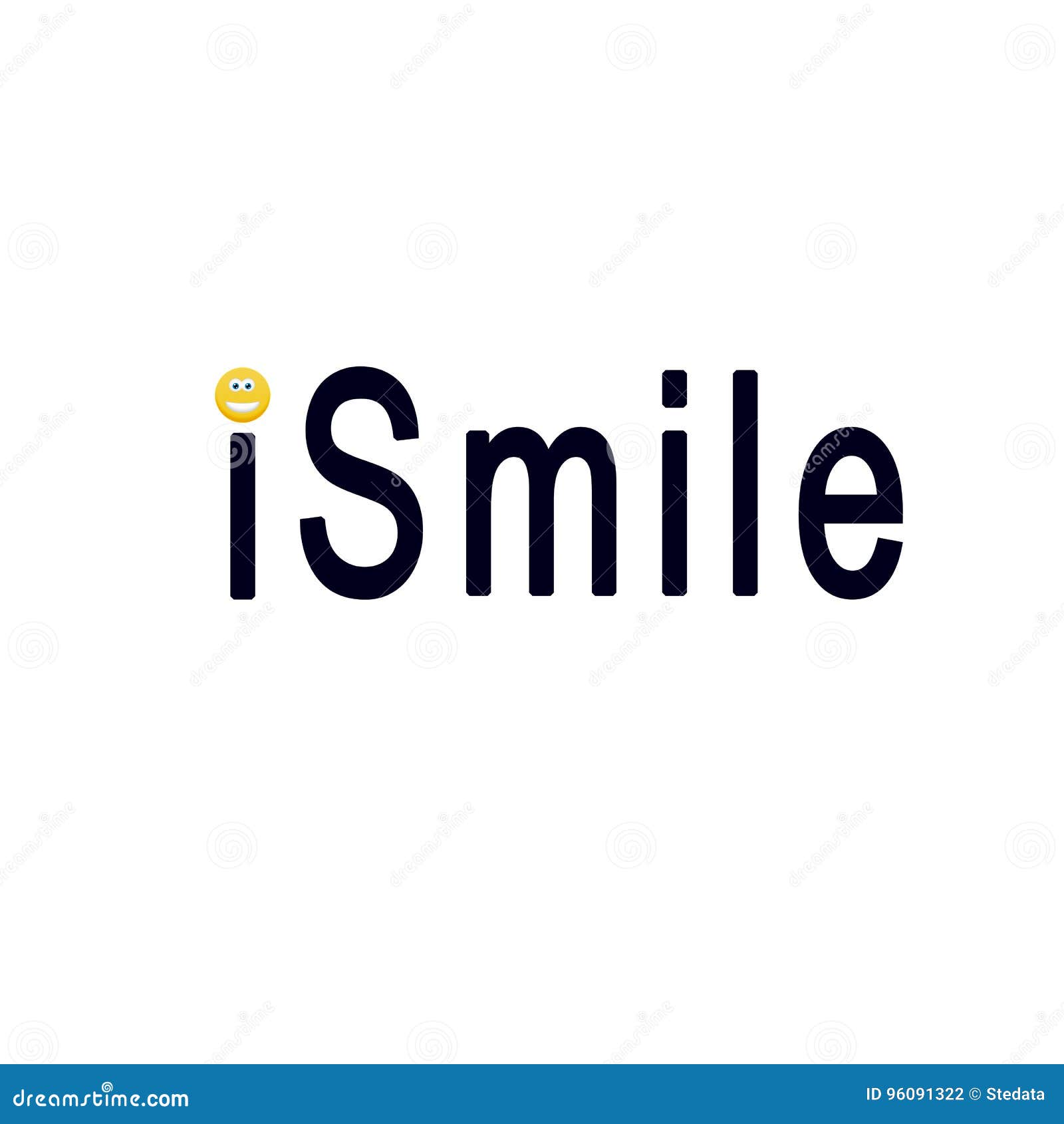 ISmile Concept stock illustration. Illustration of smiling - 96091322