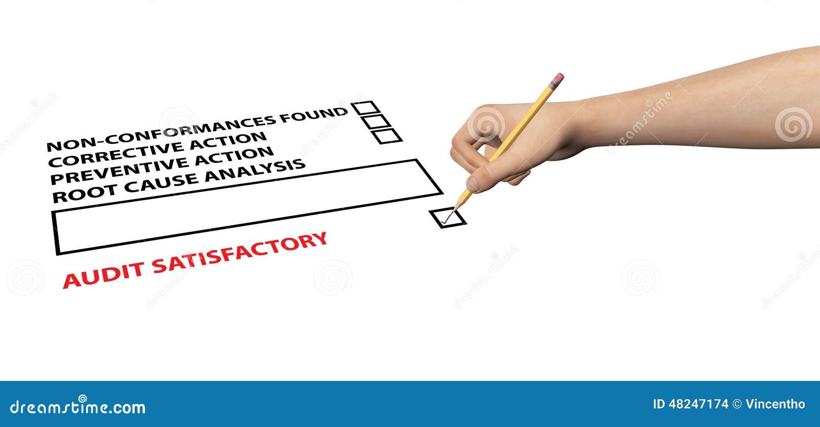 ISO Audit Checklist Satisfactory Illustration Royalty-Free Stock Image ...