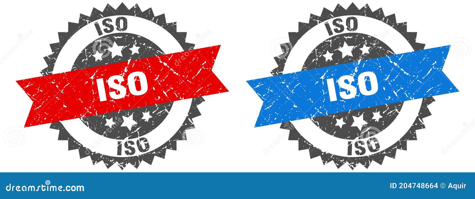 Iso Band Sign. Iso Grunge Stamp Set Stock Vector - Illustration of ...